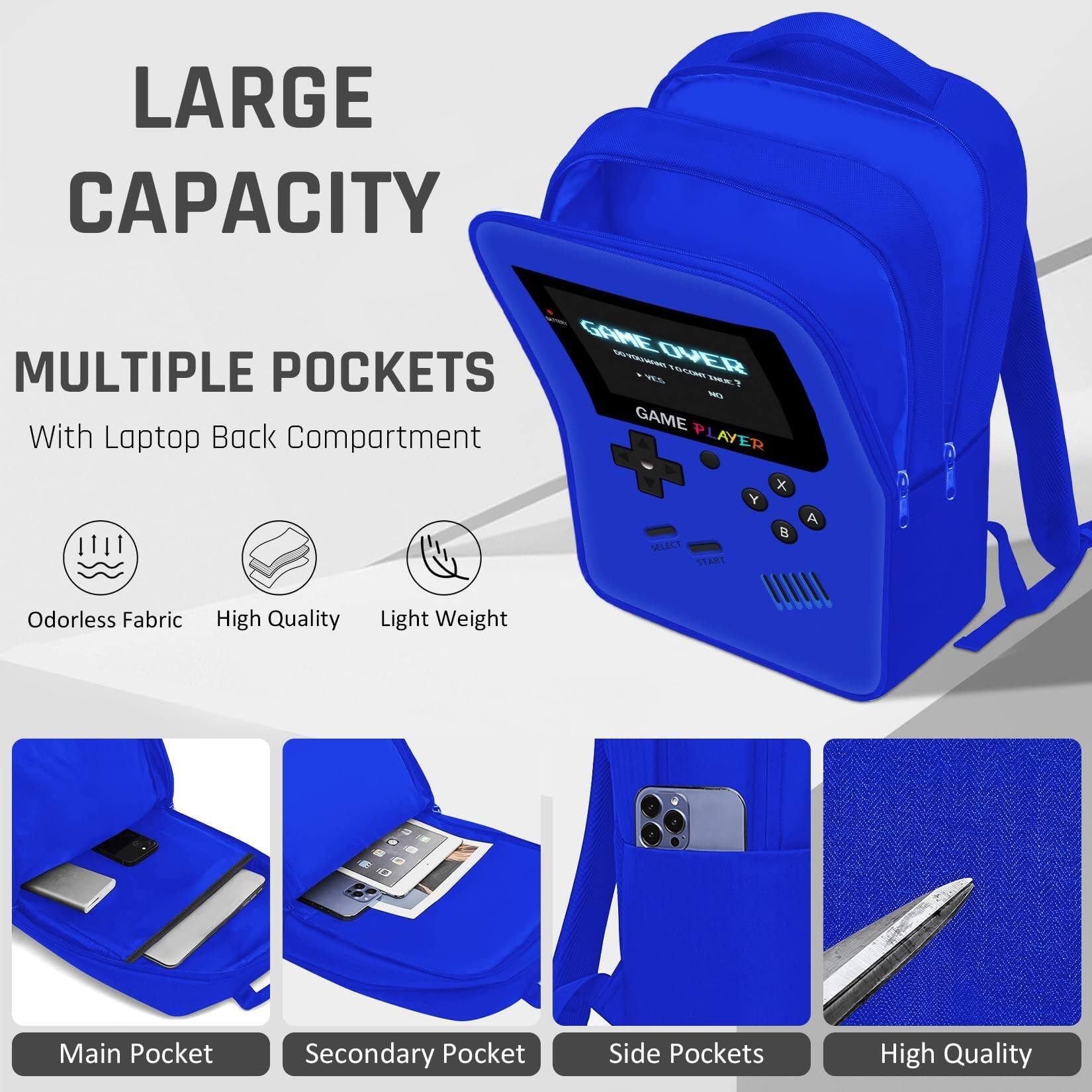 Cozy Serene School Backpack For 3pcs Gamer With Lunch Box Set Teens ...