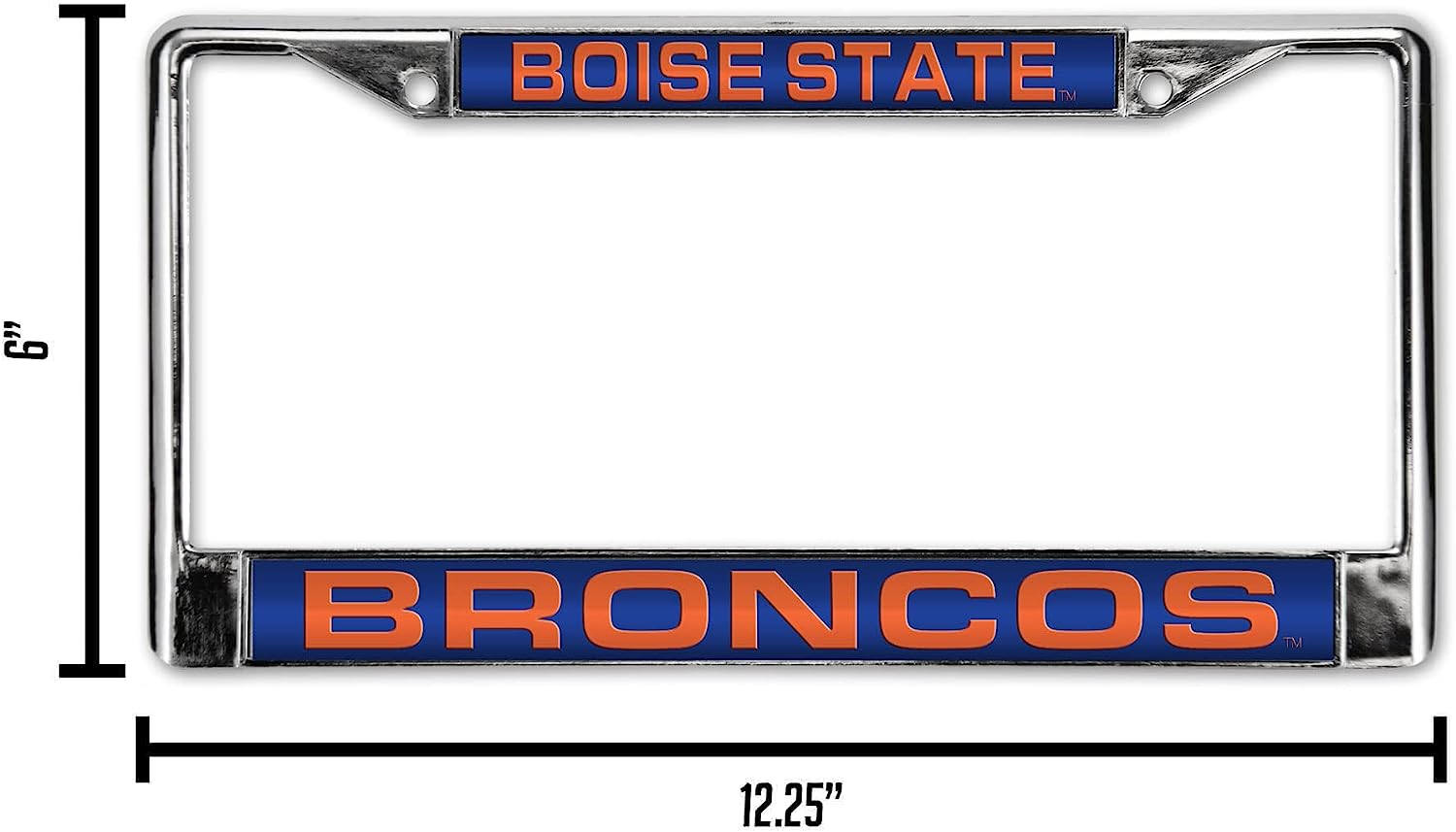 Rico Industries Boise State Broncos Chrome Metal Laser Cut License ...