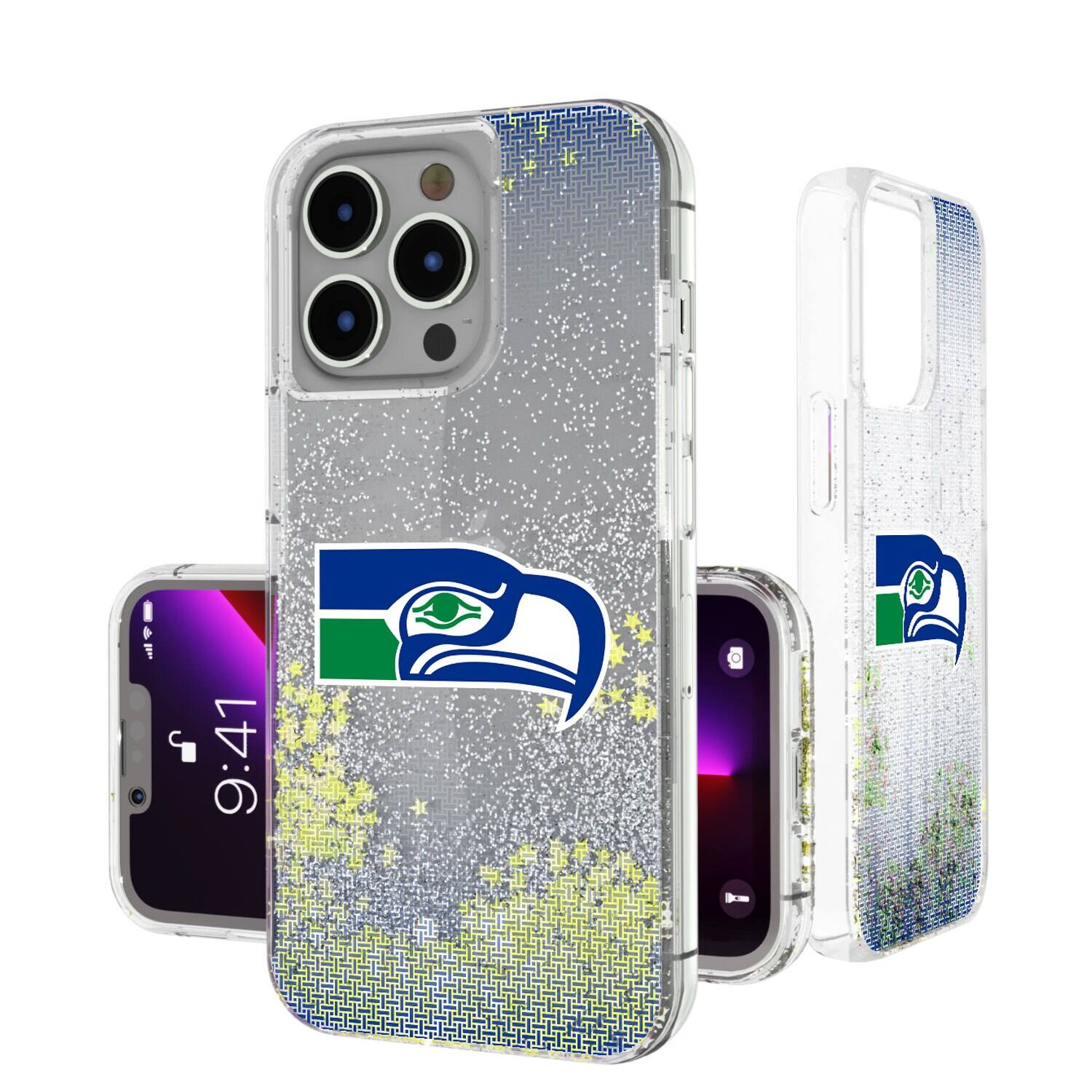 Keyscaper NFL Seattle Seahawks Linen Logo iPhone Glitter Case 16 Pro ...