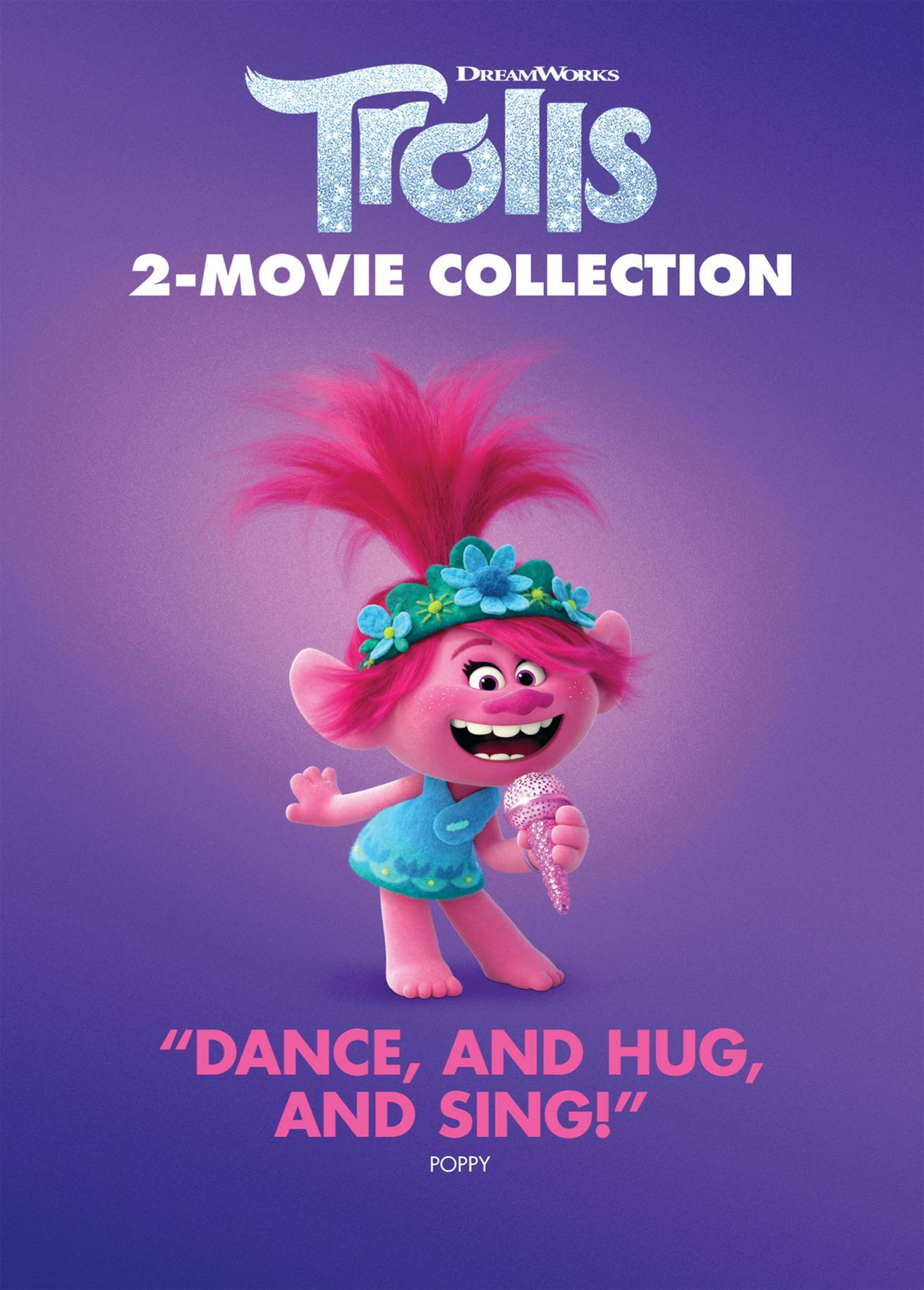 Trolls/Trolls World Tour Iconic Line Look (DVD Double Feature) [DVD ...