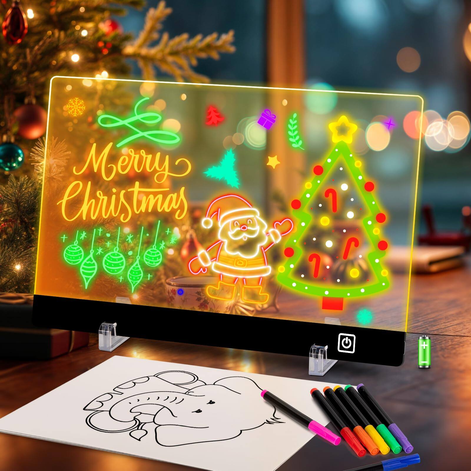 Fabibe 16 inch Rechargeable Led Drawing Board For With 9 Light Effects ...