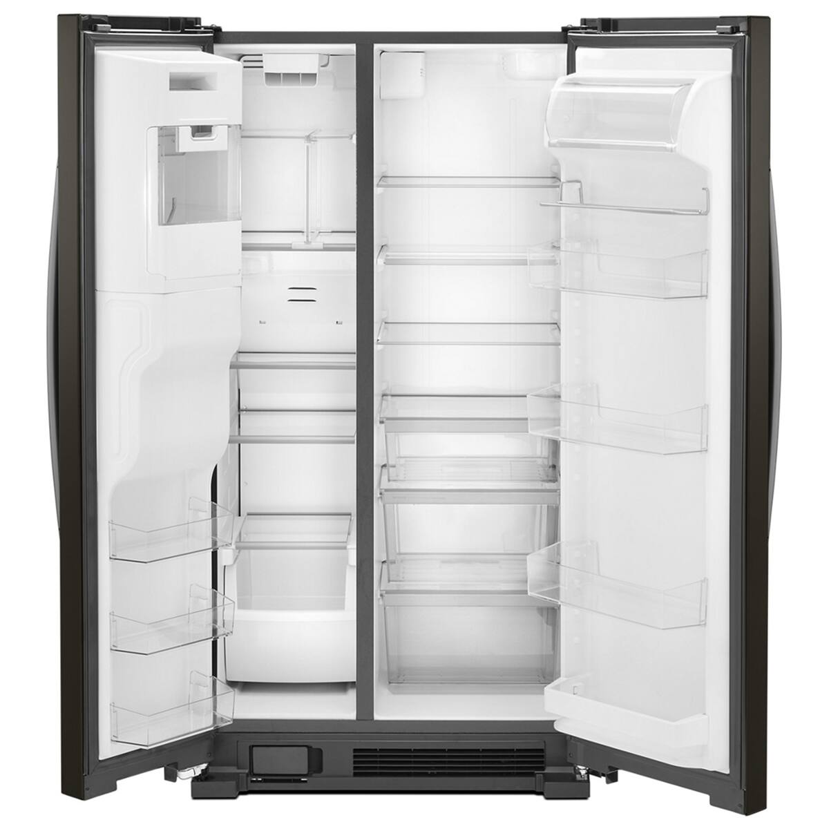 Whirlpool 25 Cu Ft. Wide Side by Side Refrigerator Black Stainless Steel WRS555SIHV - Best Buy