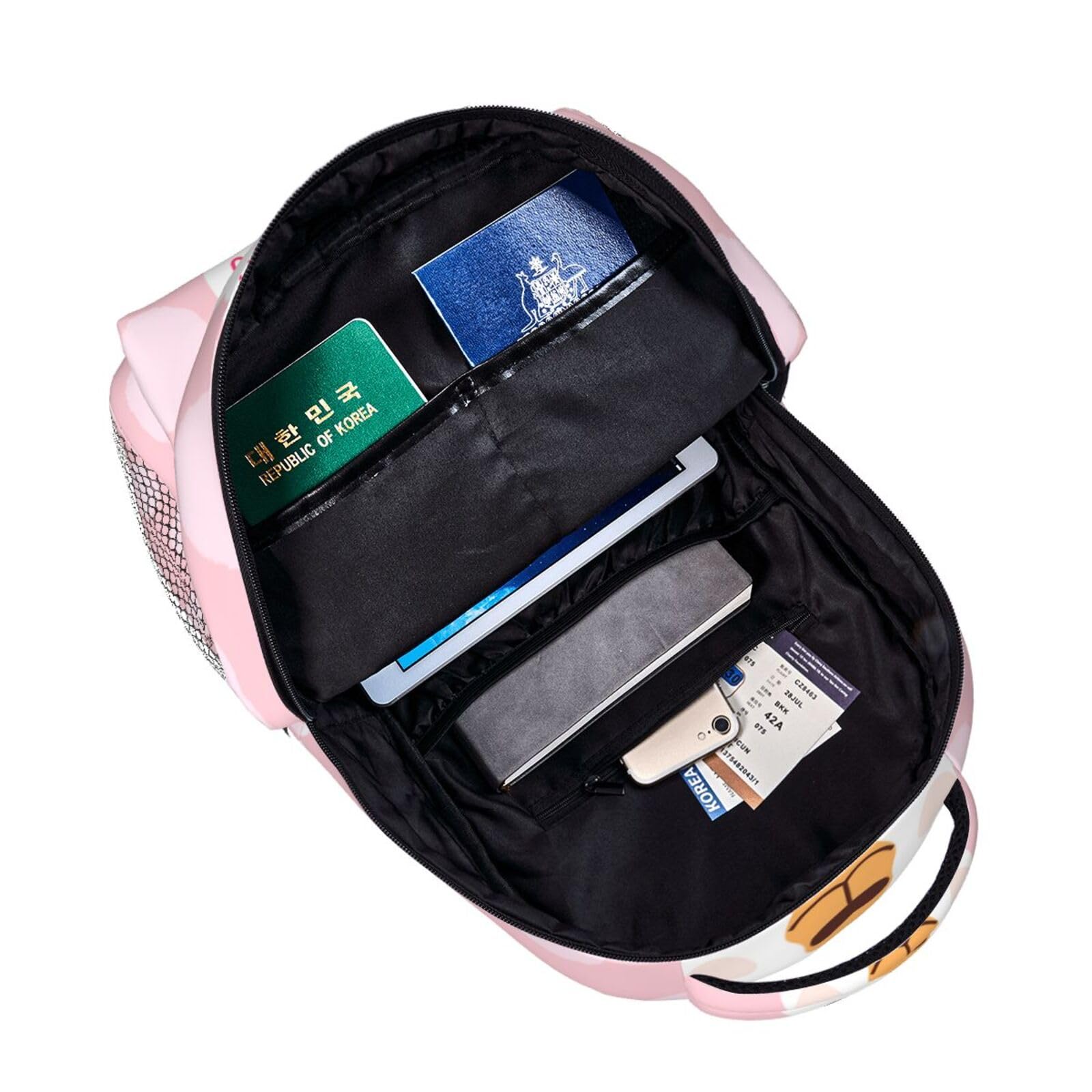 Pacoar Cade Cute Pink Llama Girly Alpaca Backpack For School Laptop ...