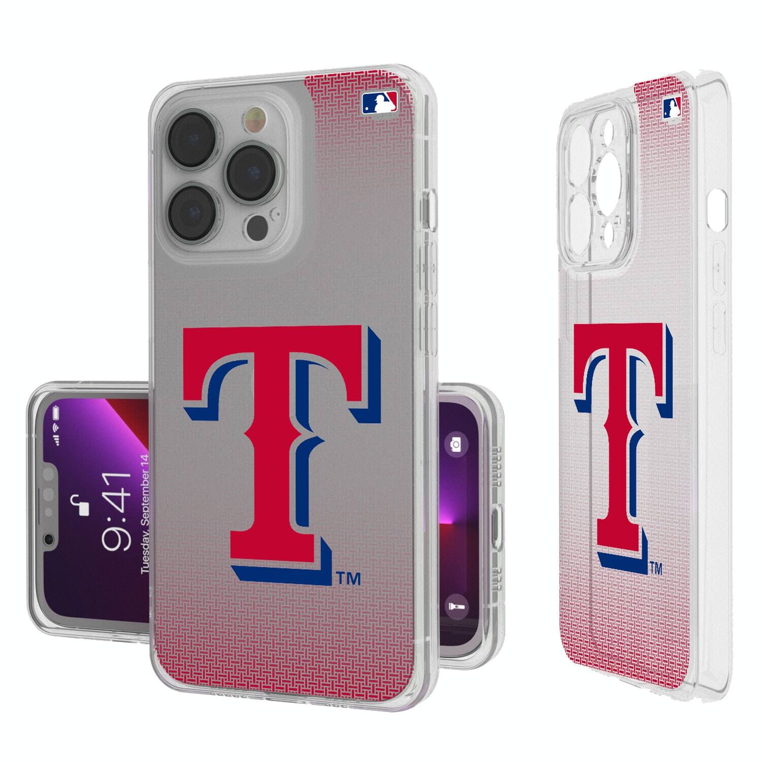Keyscaper MLB Texas Rangers Linen Logo iPhone Clear Case 16 Multicolor ...