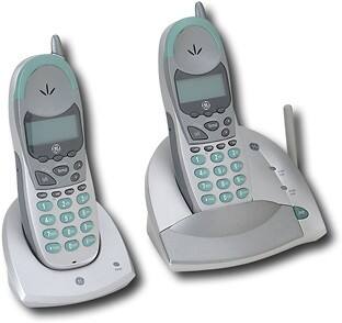 Best Buy: General Electric 2.4GHz Dual-Handset Cordless Phone Silver ...