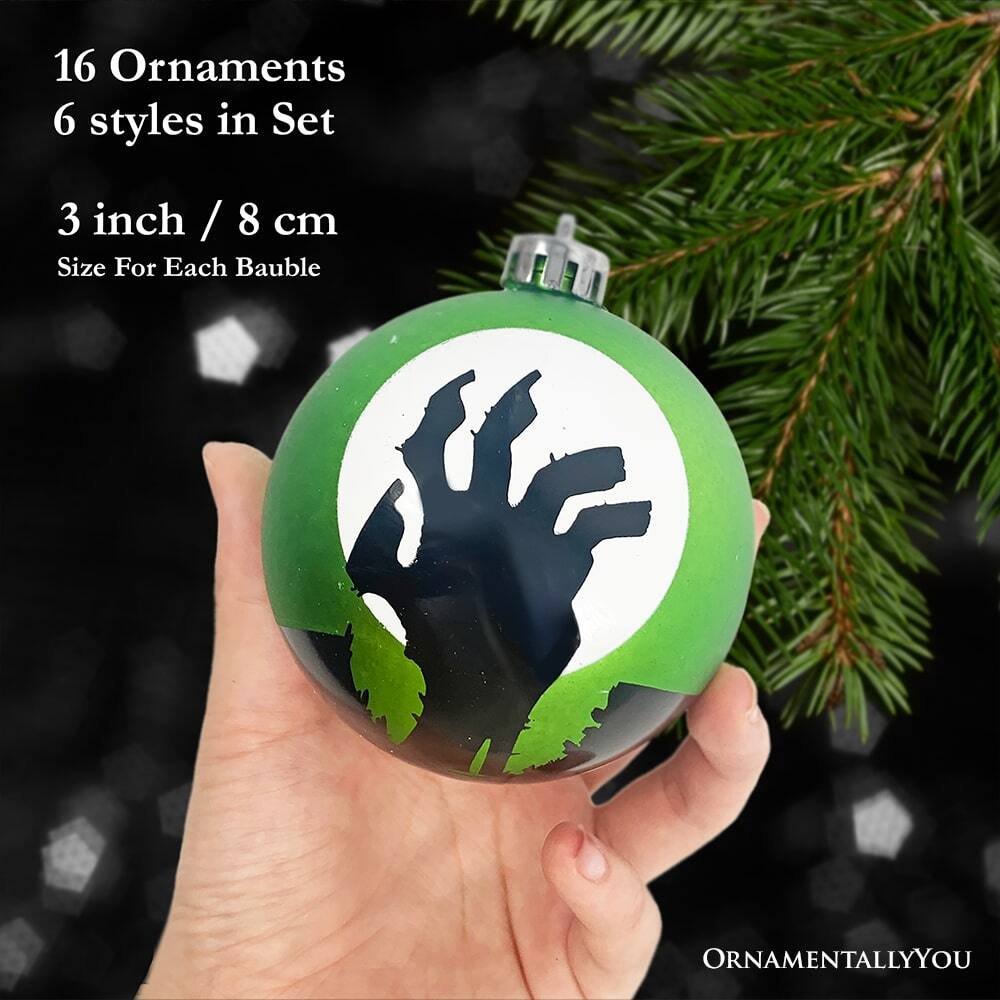OrnamentallyYou The Face of Spooky Horror 16 Piece Ornament ...