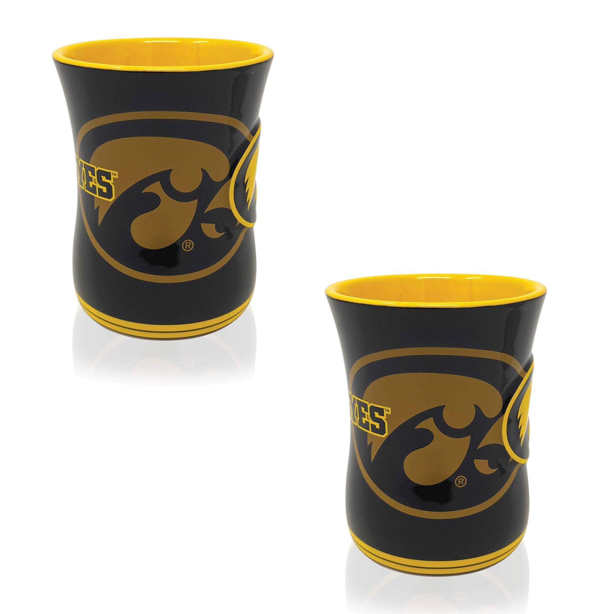 Indigo Falls Iowa Hawkeyes 16oz. Sculpted Barista Mug Two Pack ...