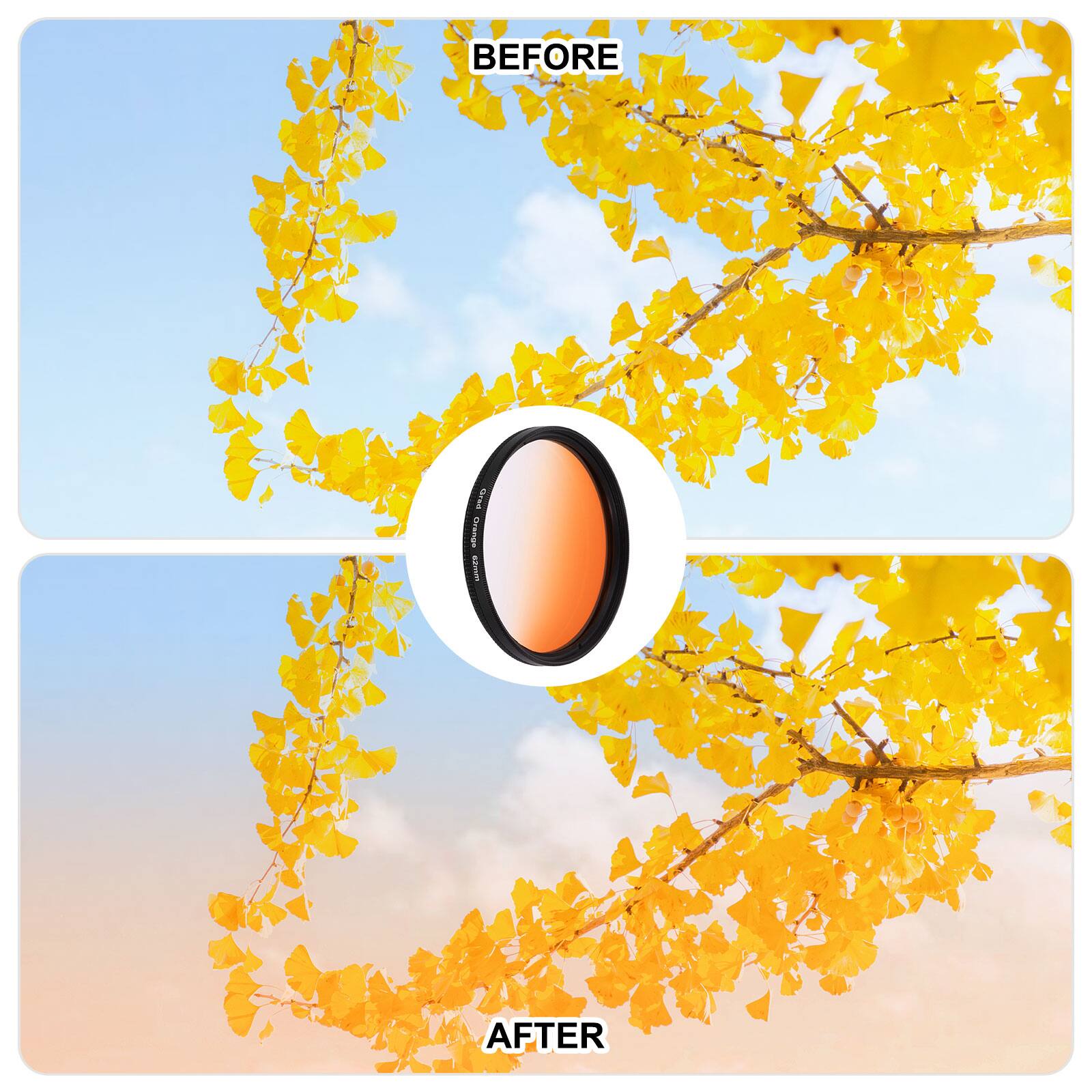 Unique Bargains 62mm Graduated Color Filter, Scratch Optical Resin ...