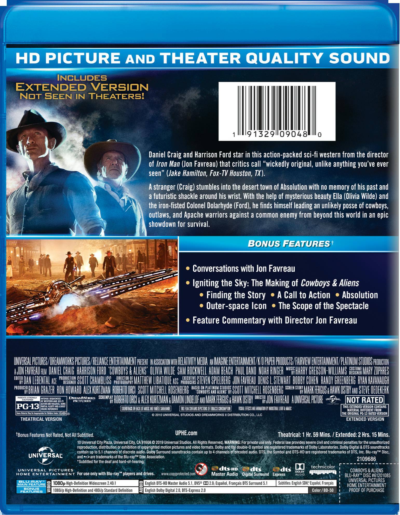Cowboys and Aliens (Blu ray New Box Art) [Blu ray] [Standard] - Best Buy