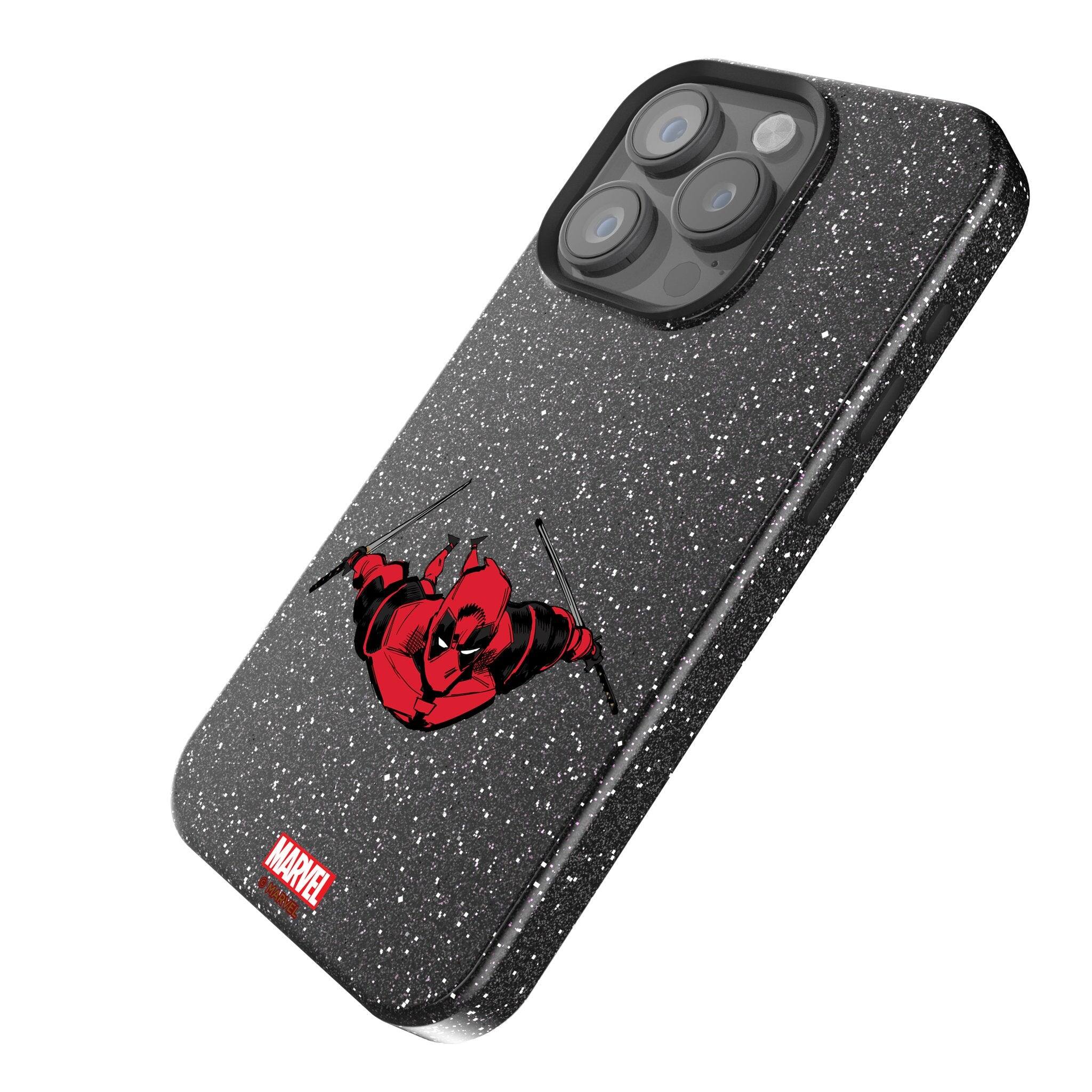 Keyscaper Marvel Badge Black Bling Phone Case Apple iPhone 16 Plus ...