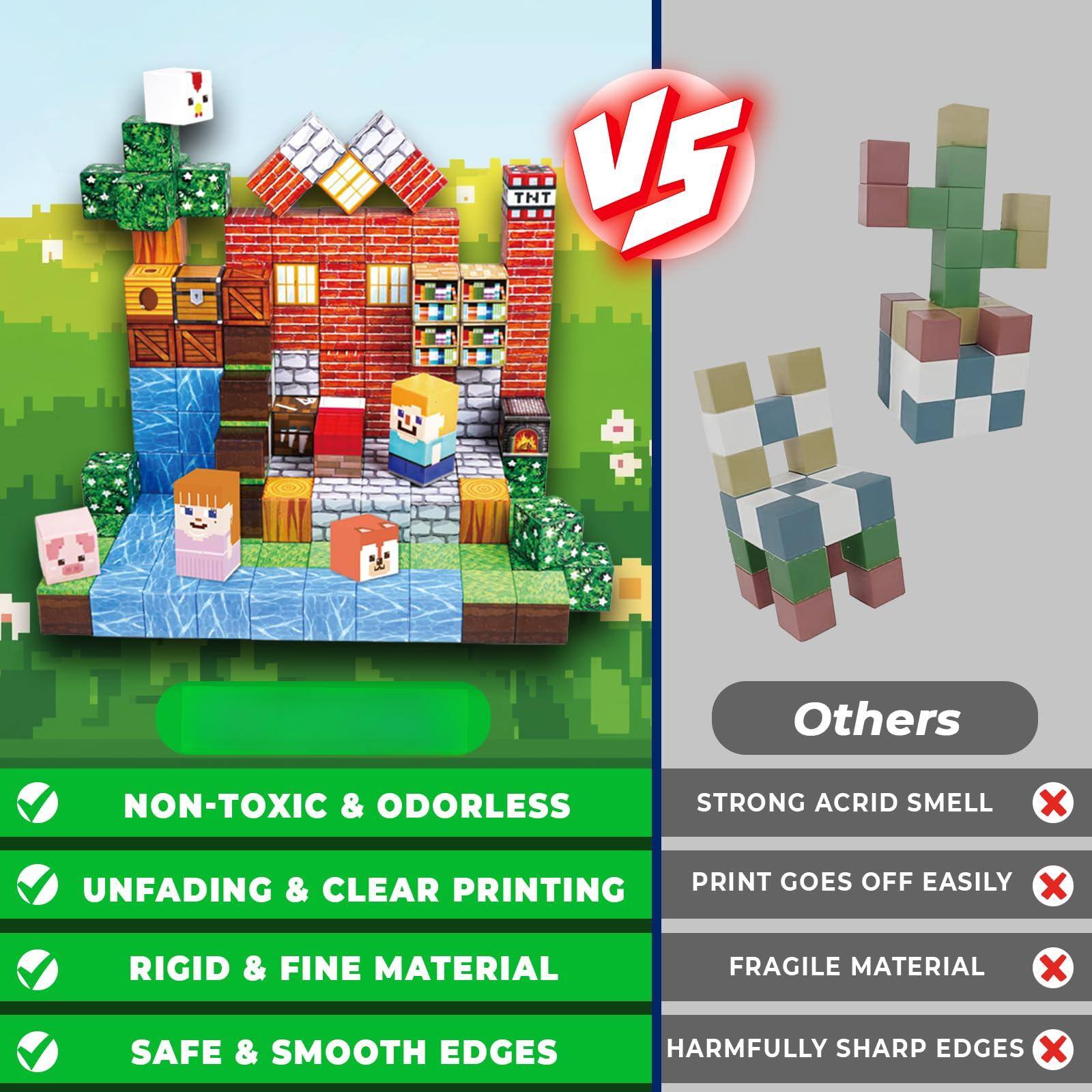 Leash Valley Magnetic Blocks150pcs Building Blocks Set Stacking For ...