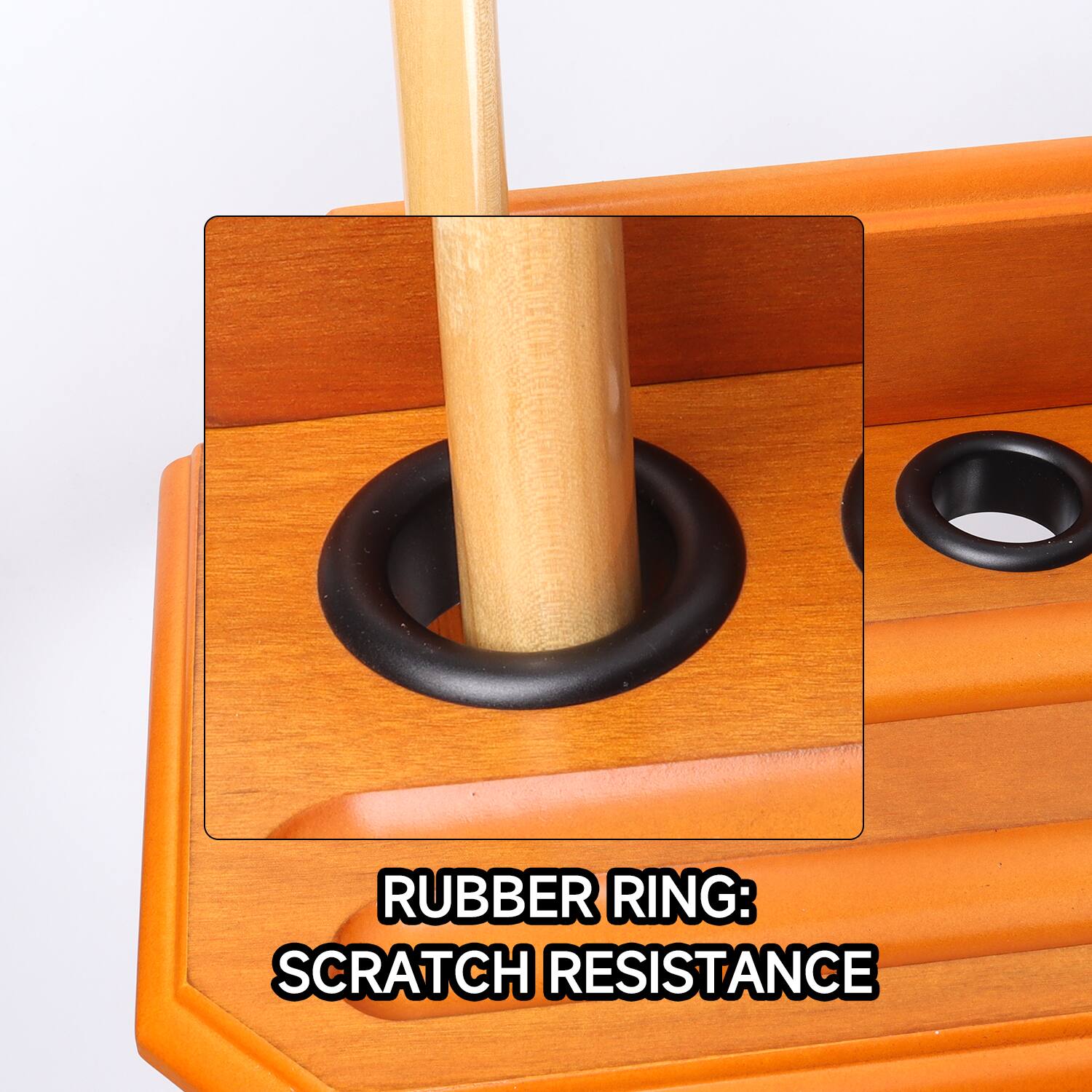 GSE Games & Sports Expert Wood 10 Floor Stand Pool Cue Rack Only Holds ...