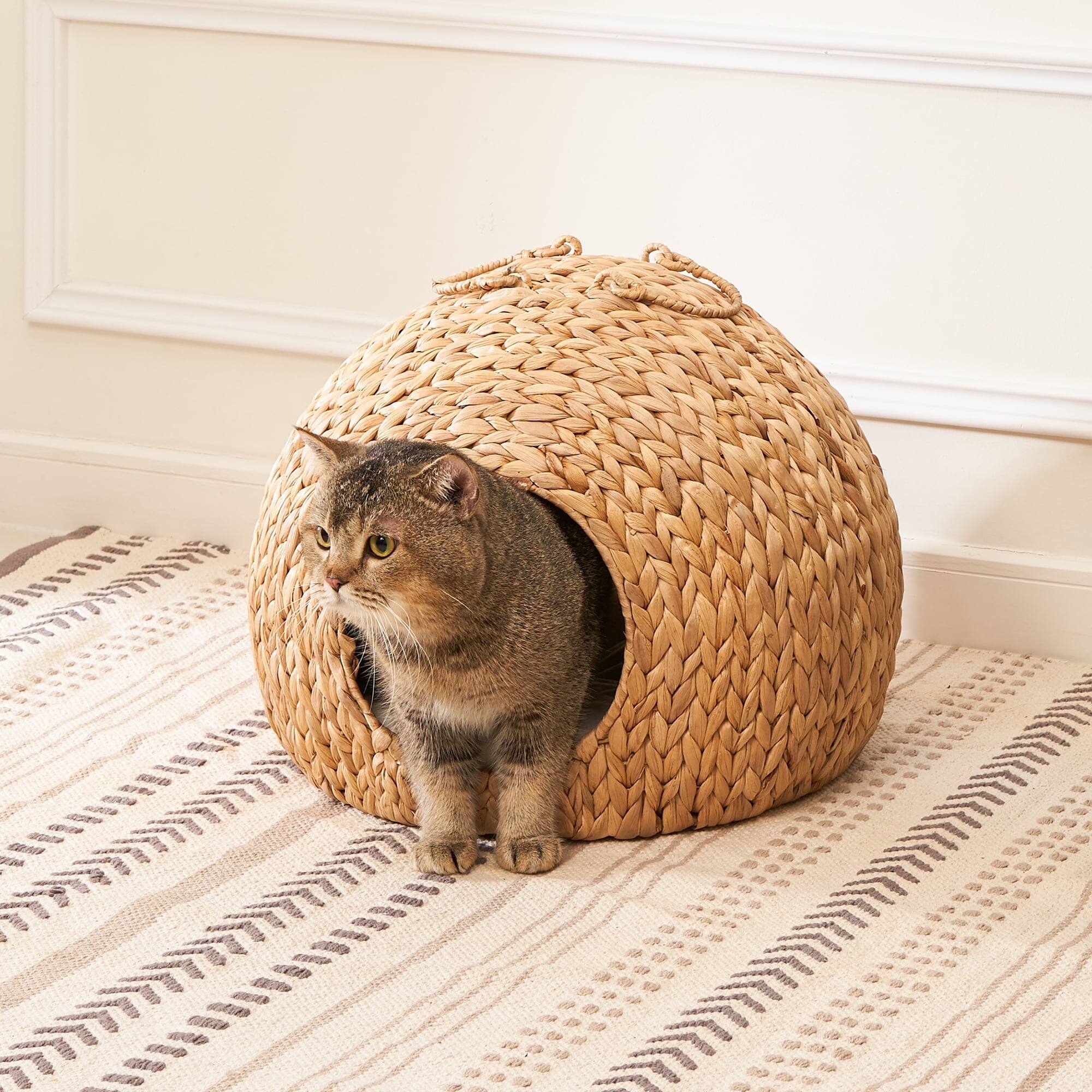 Pefilos 18" Indoor Cave Cat Beds for Cats and Small Dogs, Water ...