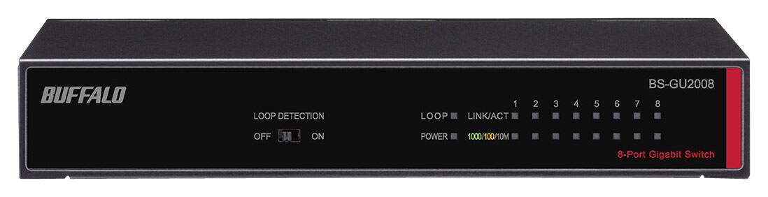 Buffalo Technology 8 Port 10/100/1000 Gigabit Ethernet Switch Black ...