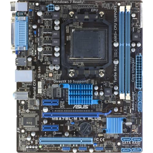 Best Buy: ASUS Desktop Motherboard AMD 760G Chipset Socket AM3+ Black ...