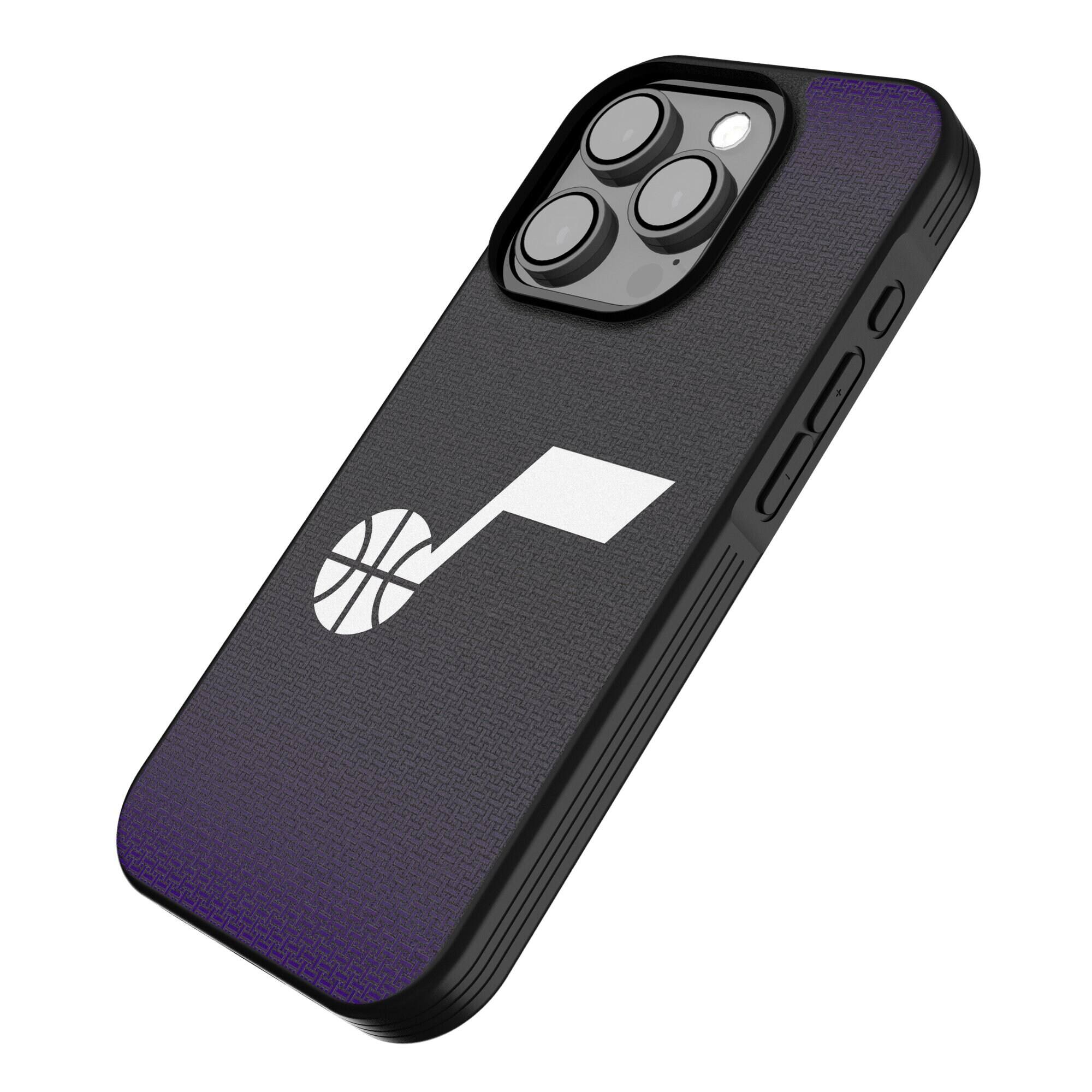 Keyscaper NBA Utah Jazz Linen Logo iPhone Bump Case 15 Plus Black ...