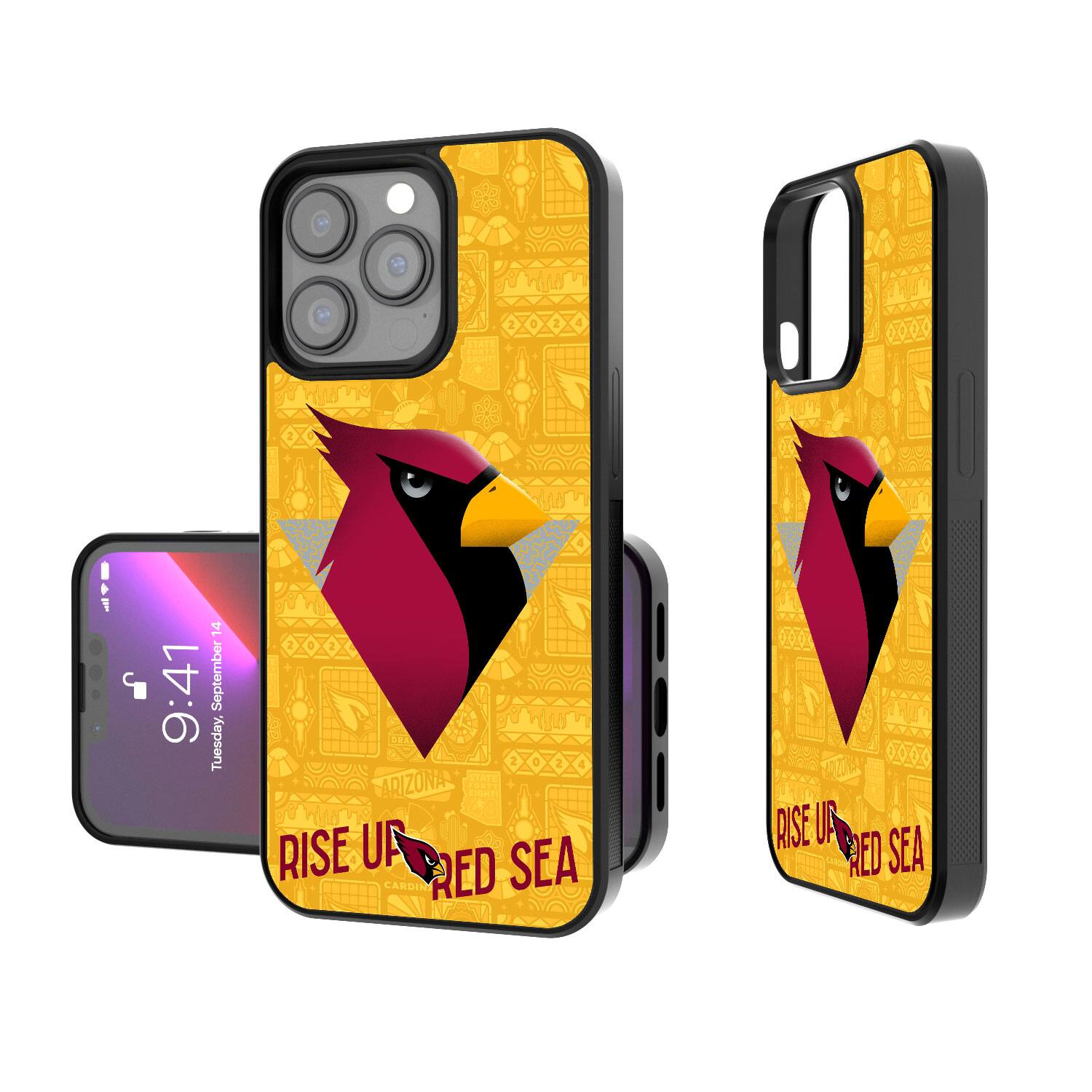 Keyscaper NFL Arizona Cardinals iPhone Bump Case 13 mini Black ...