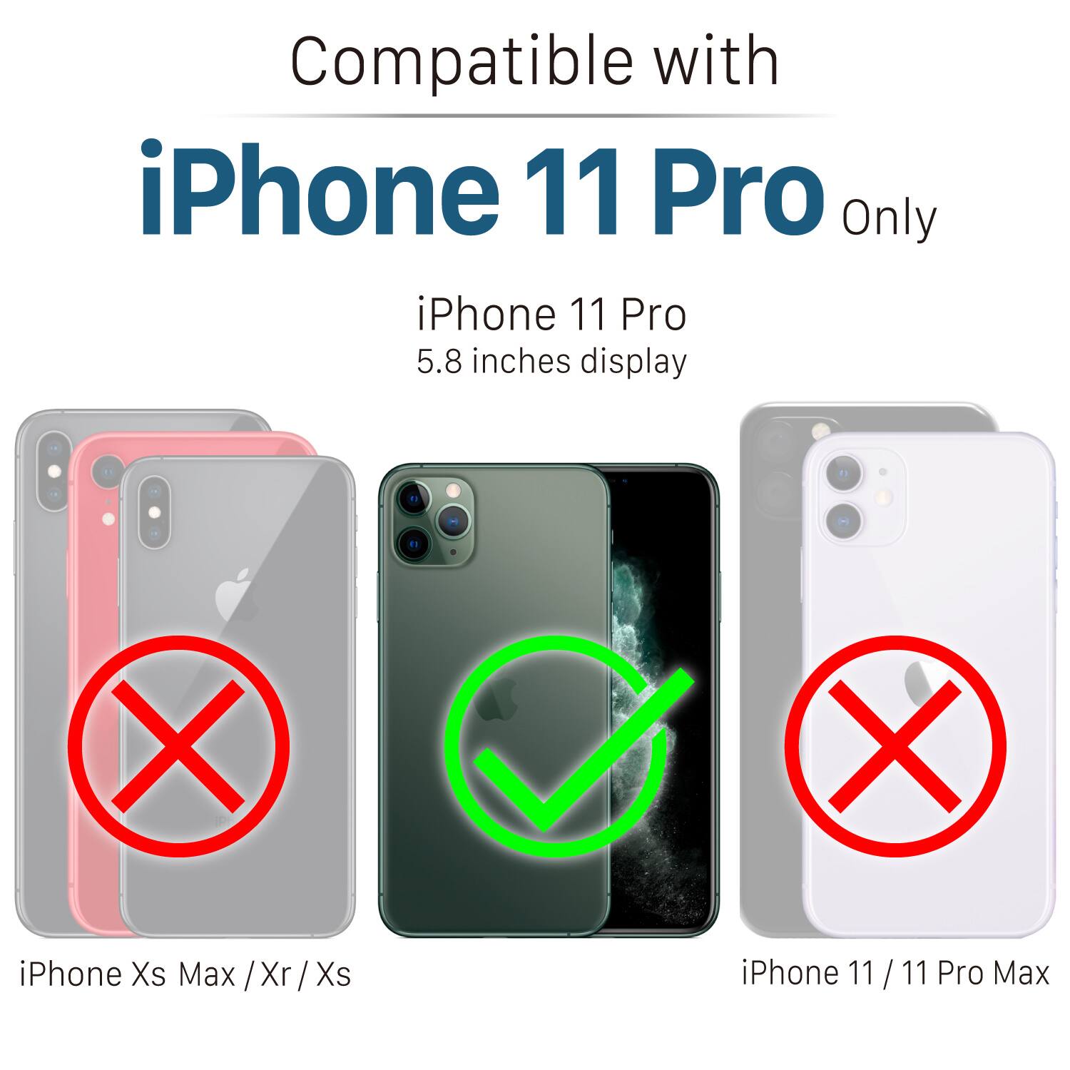 Vena vLove Glitter Heart Case for Apple iPhone 11 Pro Teal Multicolored ...