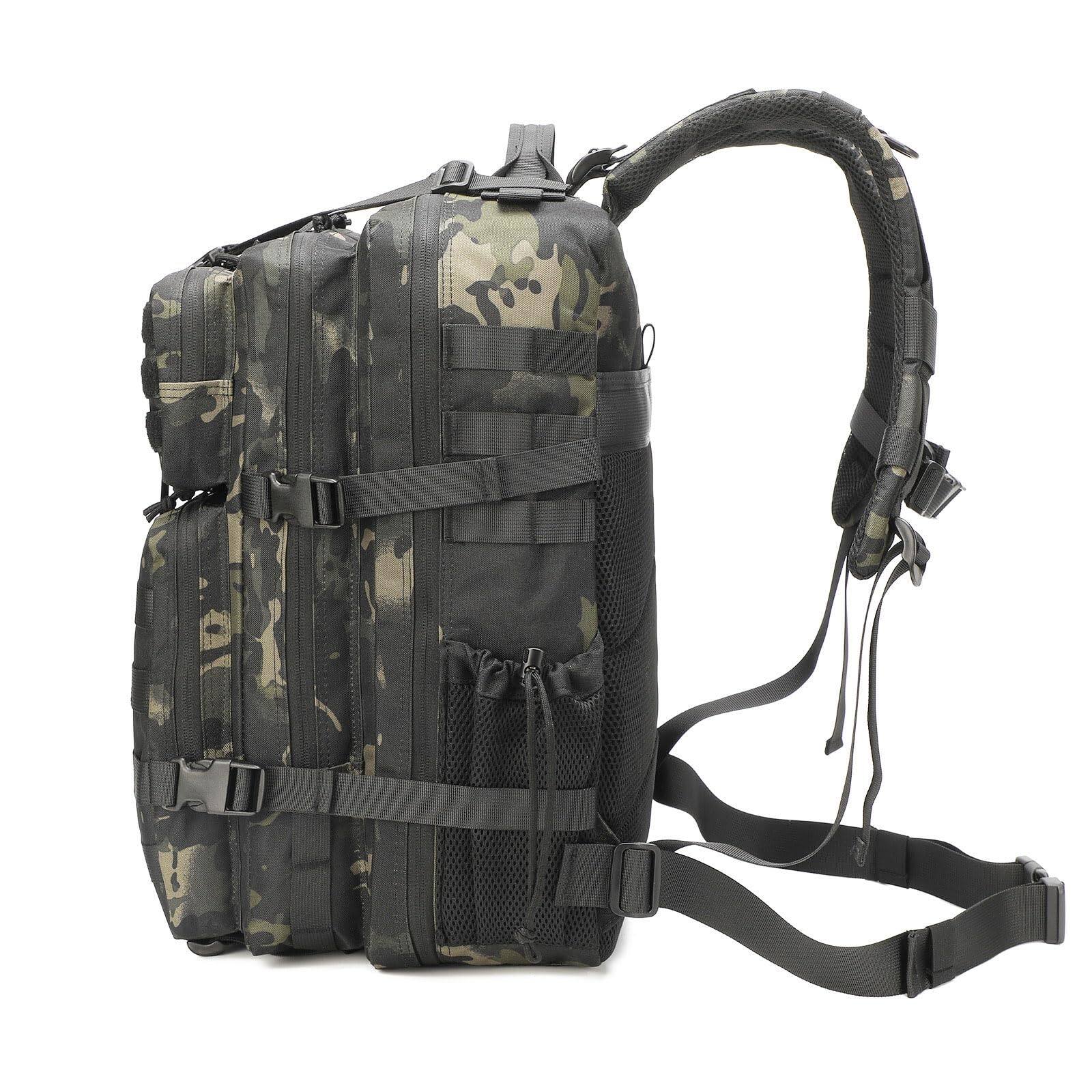 Live At Space 45l Backpack For Men With Holster Assault Pack Army Molle ...