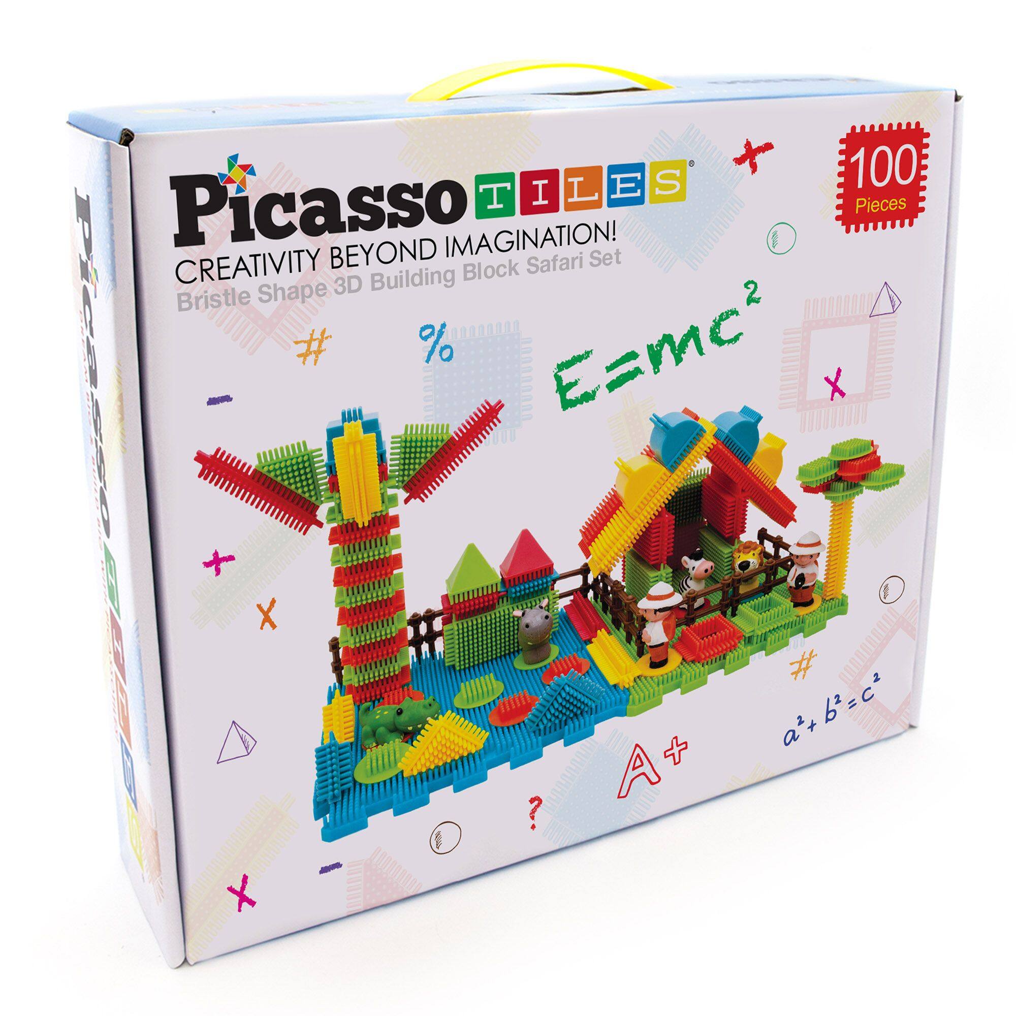 PicassoTiles PICASSO TILES 100PCS Hedgehog 3D Building Blocks, Safari ...