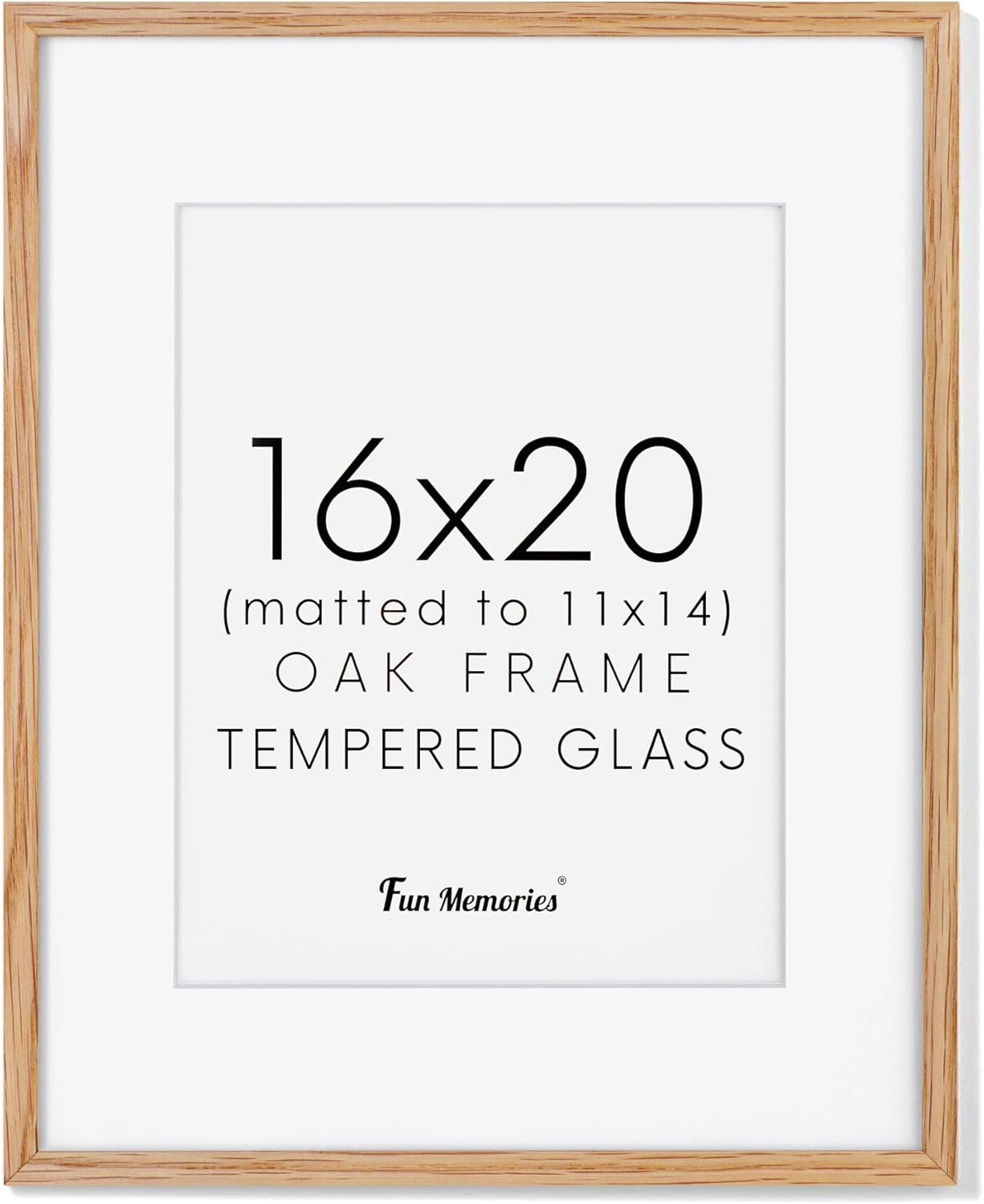 blue 18x24 Picture Frame, Solid Oak Wood 18 x 24 Frame for Wall, 18 by ...