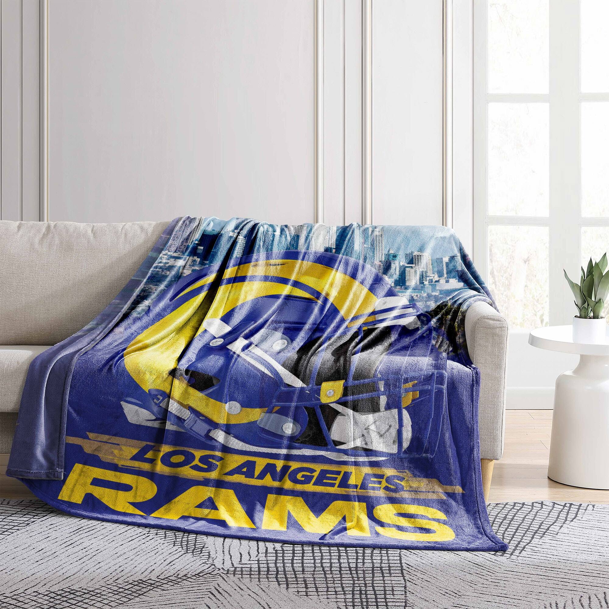 Logo Brands Los Angeles Rams 66" x 90" City Sketch Blanket Multicolor ...