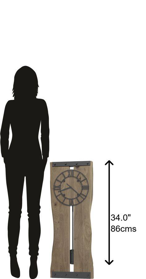 Howard Miller 620506 Zeno Wall Clock 620506 Natural Gray Brown 620506 ...