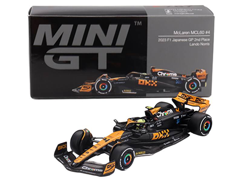 Mini GT McLaren MCL60 #4 Lando Norris 2nd Place Formula One F1 ...