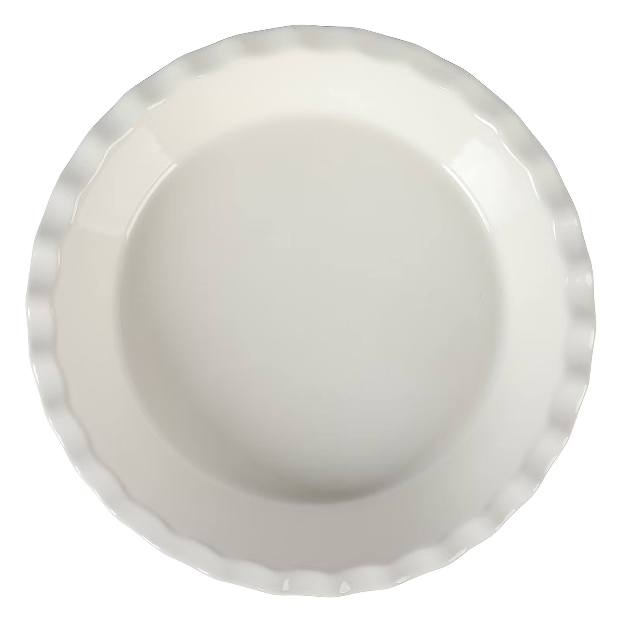 Martha Stewart Vanowen 9 Inch Round Scalloped Edge Stoneware Pie Pan ...