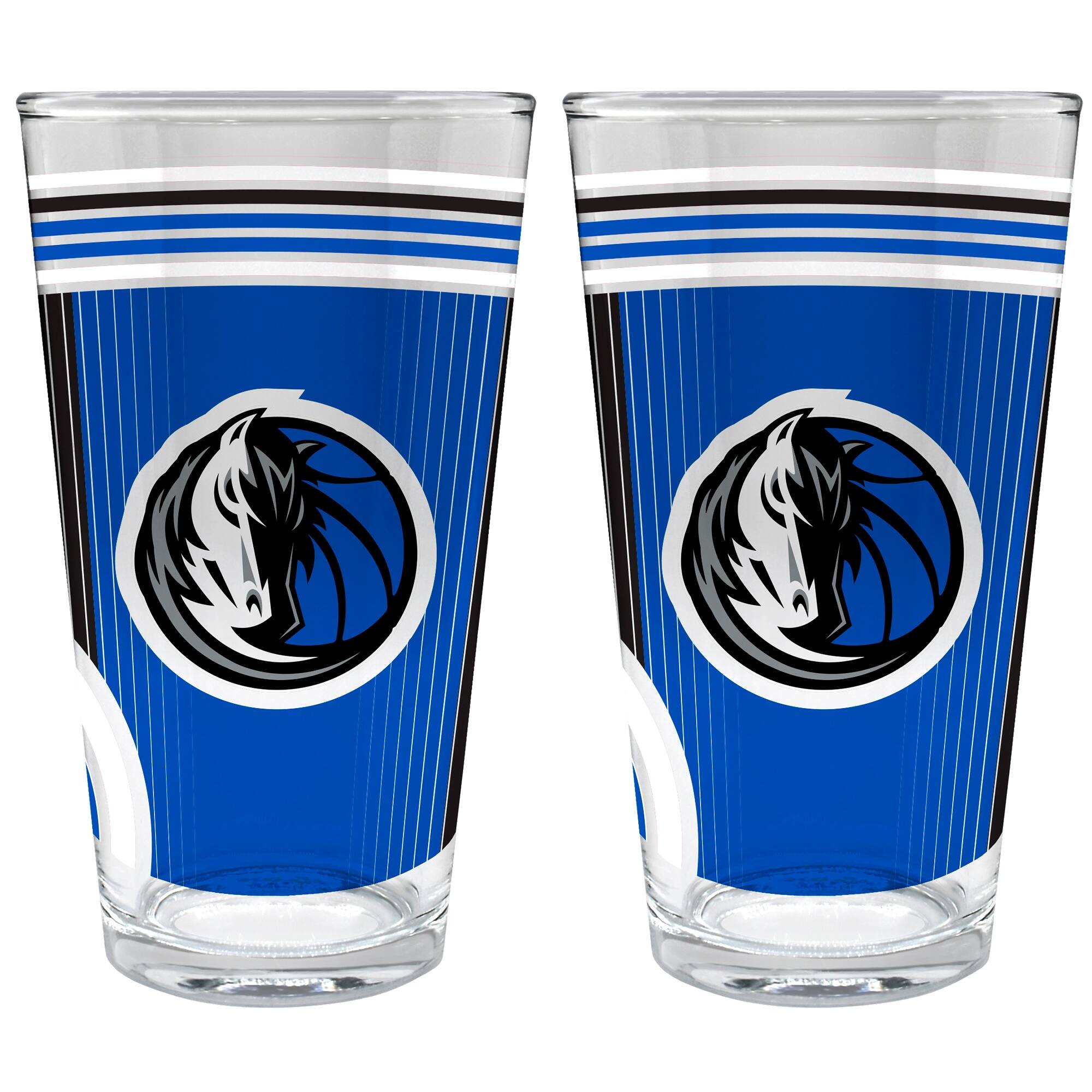 Great American Products Dallas Mavericks Two Piece 16oz. Pint Glass Set ...