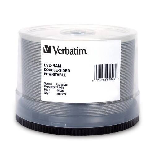 Best Buy: Verbatim DVD Rewritable Media DVD-RAM 3x 9.40 GB 50 Pack ...