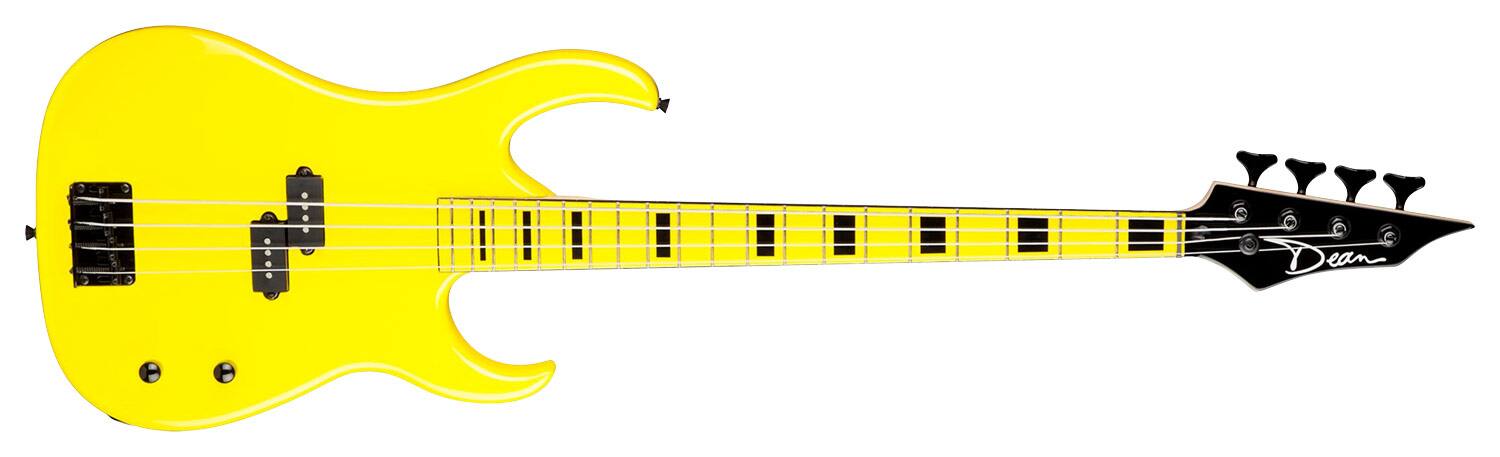 Dean Custom Zone 4 String Full Size Electric Bass Guitar Yellow ...