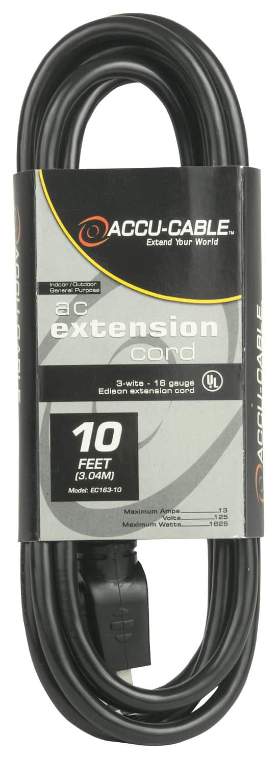 Questions and Answers: Accu-Cable 10' Indoor/Outdoor AC Extension Cord ...