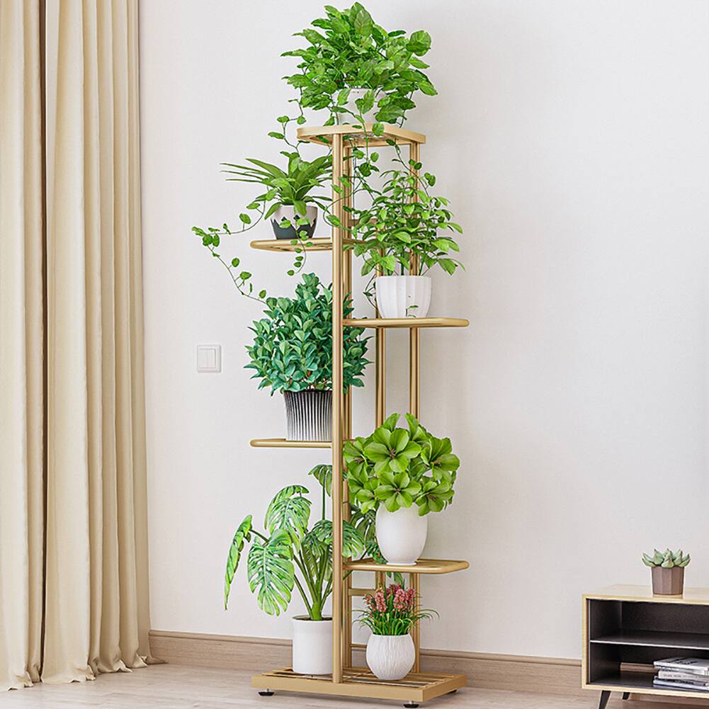 GARVEE 6 Tier Multifunctional Plant Stands Corner Metal Flower Pot ...