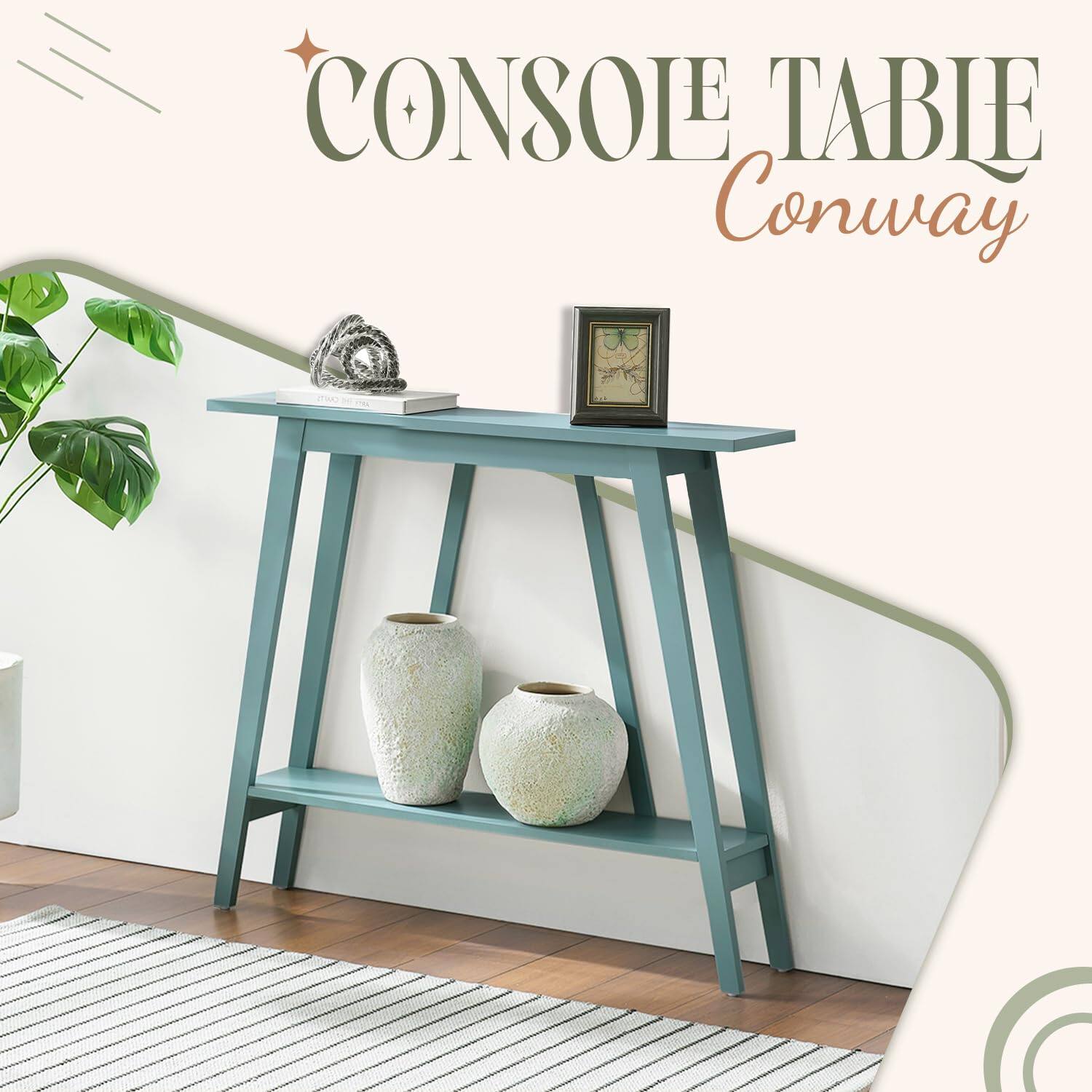 Kings Brand Furniture Conway Console Table Functional Narrow Wood ...