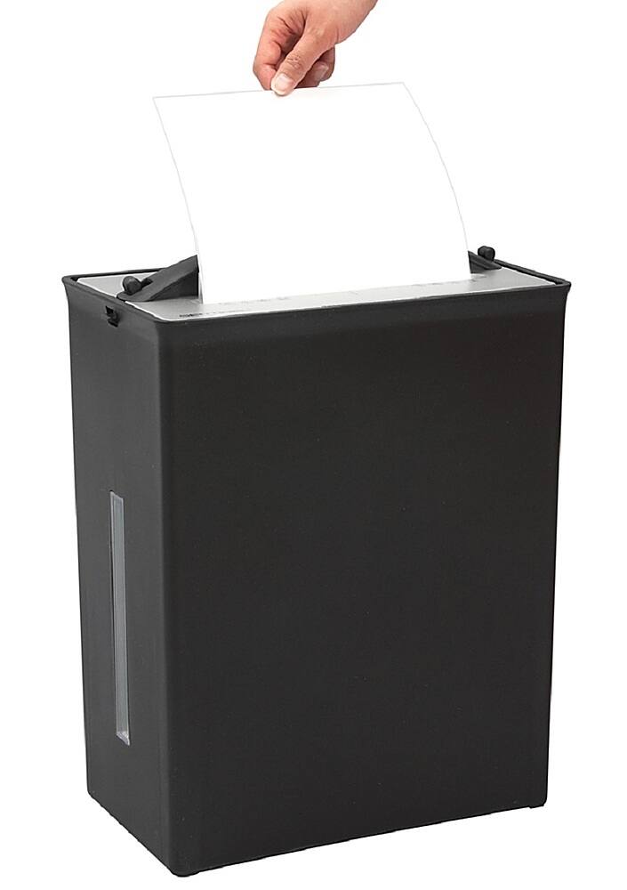 Best Buy: Sentinel 10-Sheet Microcut Paper Shredder Black; Silver FM104B