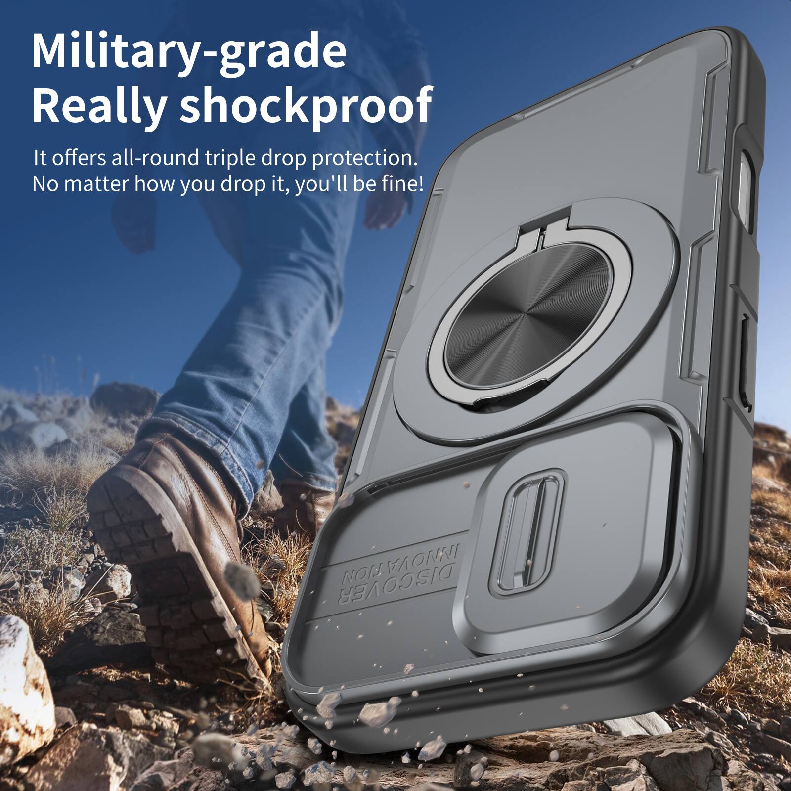 Dteck Rugged Magnetic Case for Apple iPhone 17, Shockproof 360 ...