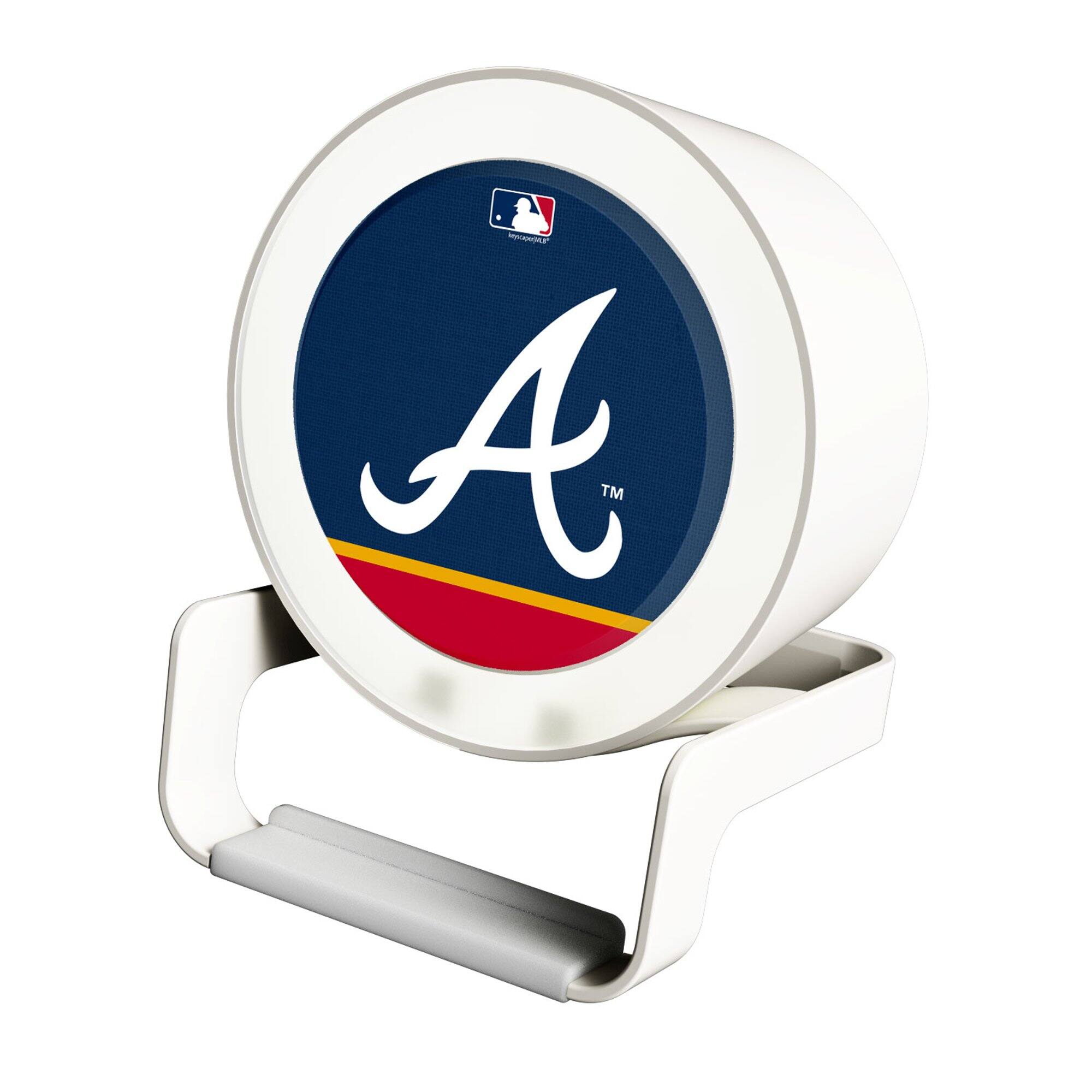 Keyscaper Atlanta Braves Night Light Wireless Charger And Bluetooth ...