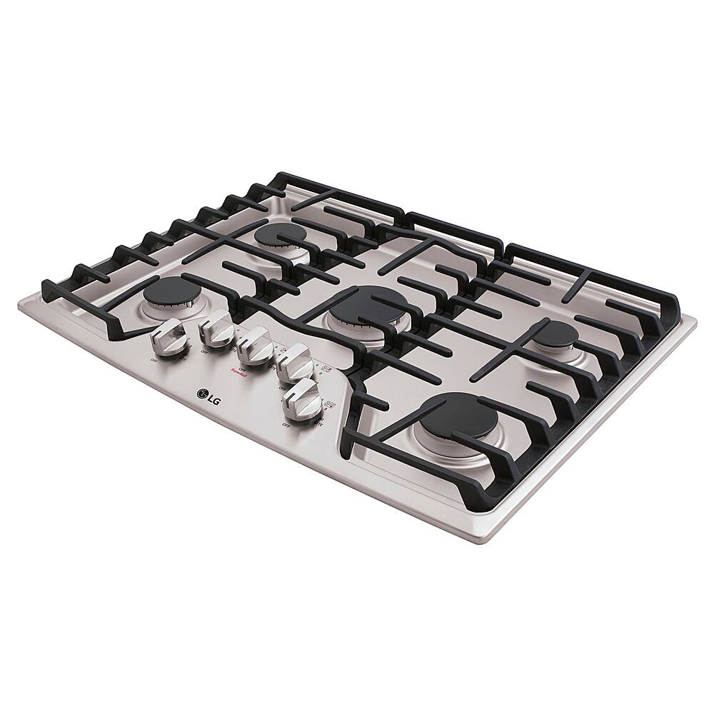 LG 30" Built In Gas Cooktop with 5 Burners and Superboil Stainless ...