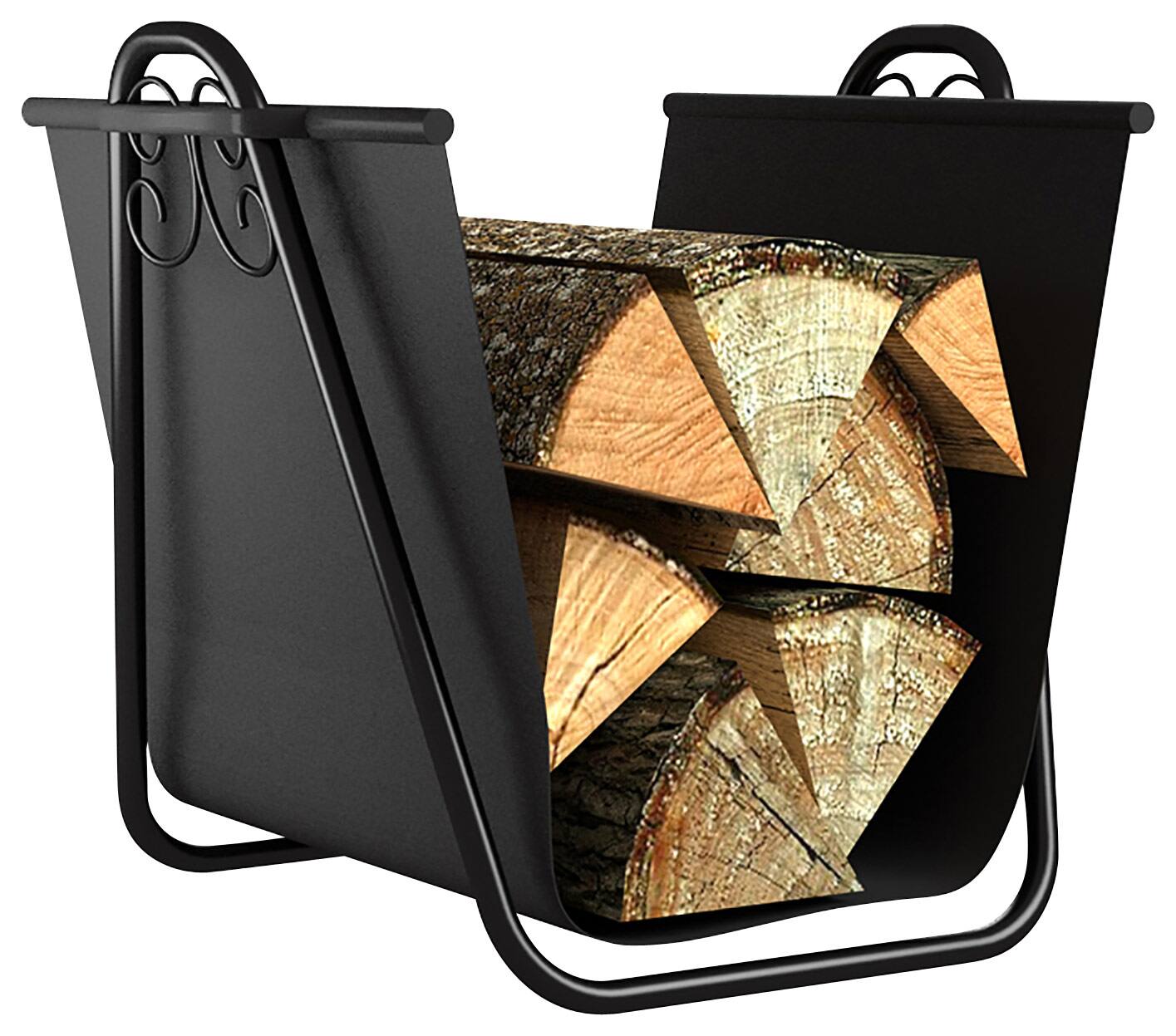 Best Buy: Panacea Log Rack and Tote Black 15786