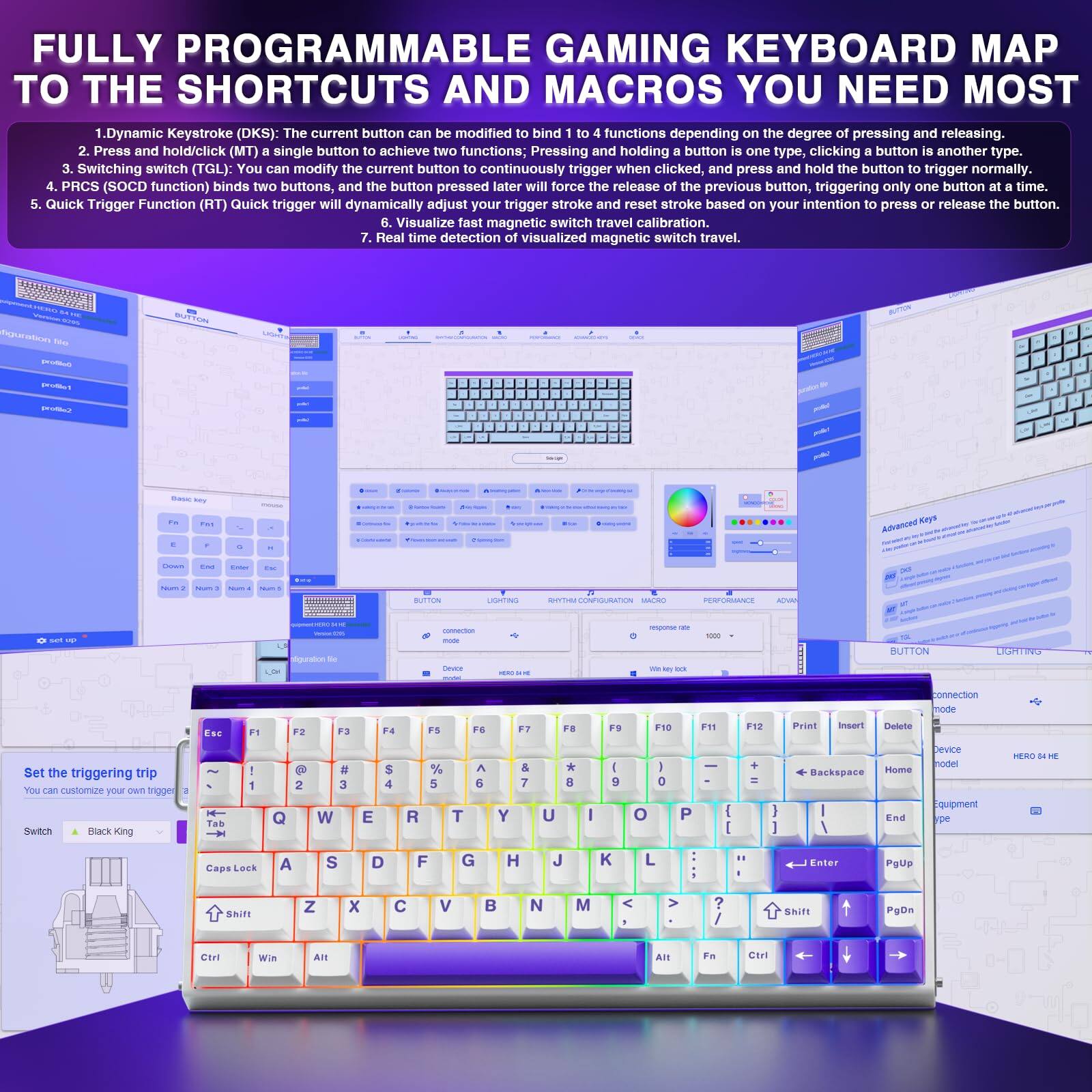 Comfort Essence Aula 84 He 75 Mechanical Gaming Wired Magnetic Switches ...