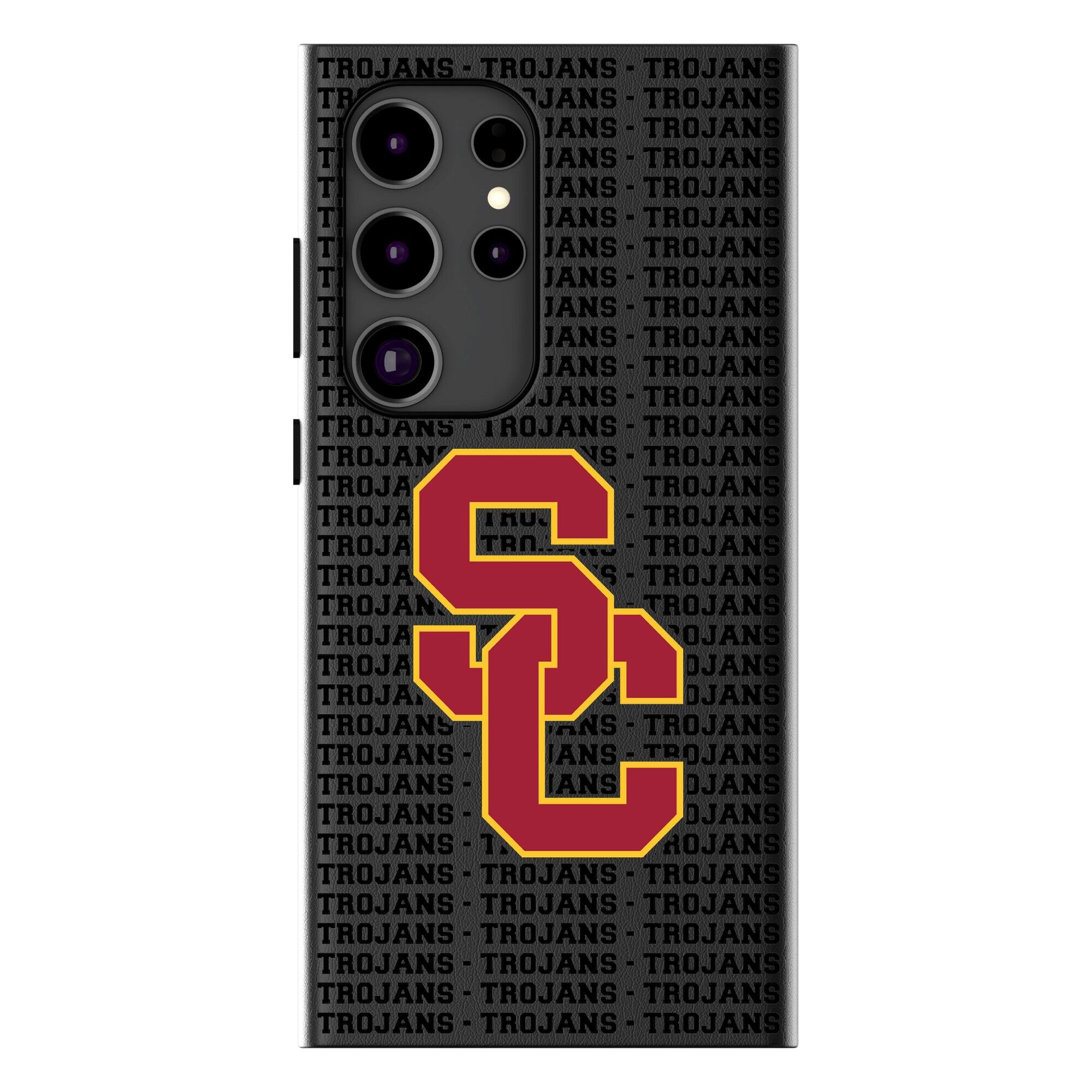 Keyscaper NCAA USC Trojans Text Backdrop Galaxy Magnetic Bump Case S24 ...