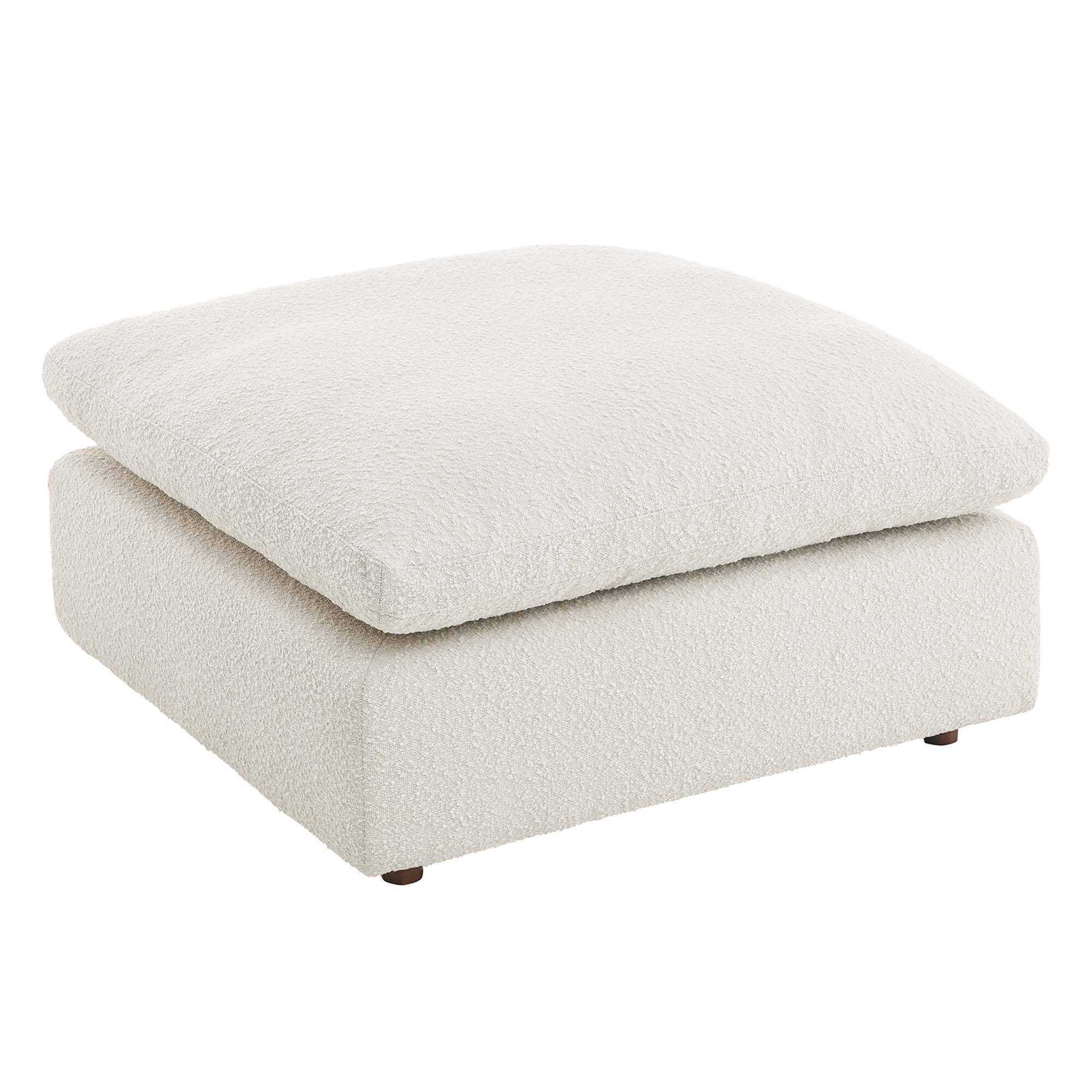 Commix Down Filled Overstuffed Boucle Fabric Ottoman by Modway EEI 6258 ...
