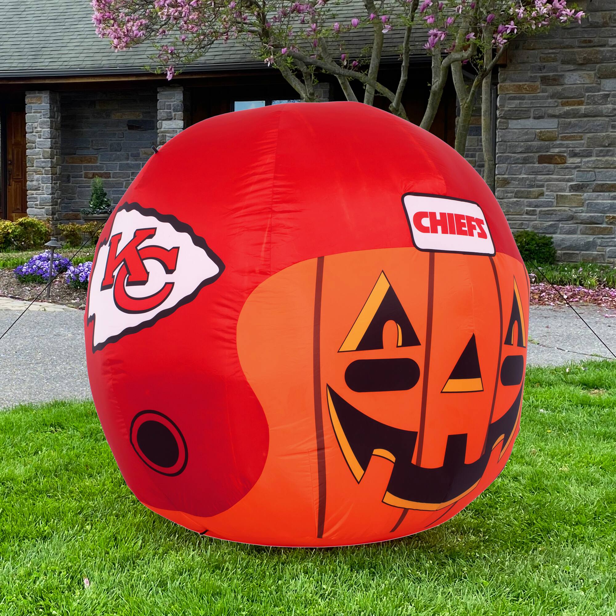 Sporticulture Kansas City Chiefs 4' Inflatable Jack O' Helmet ...
