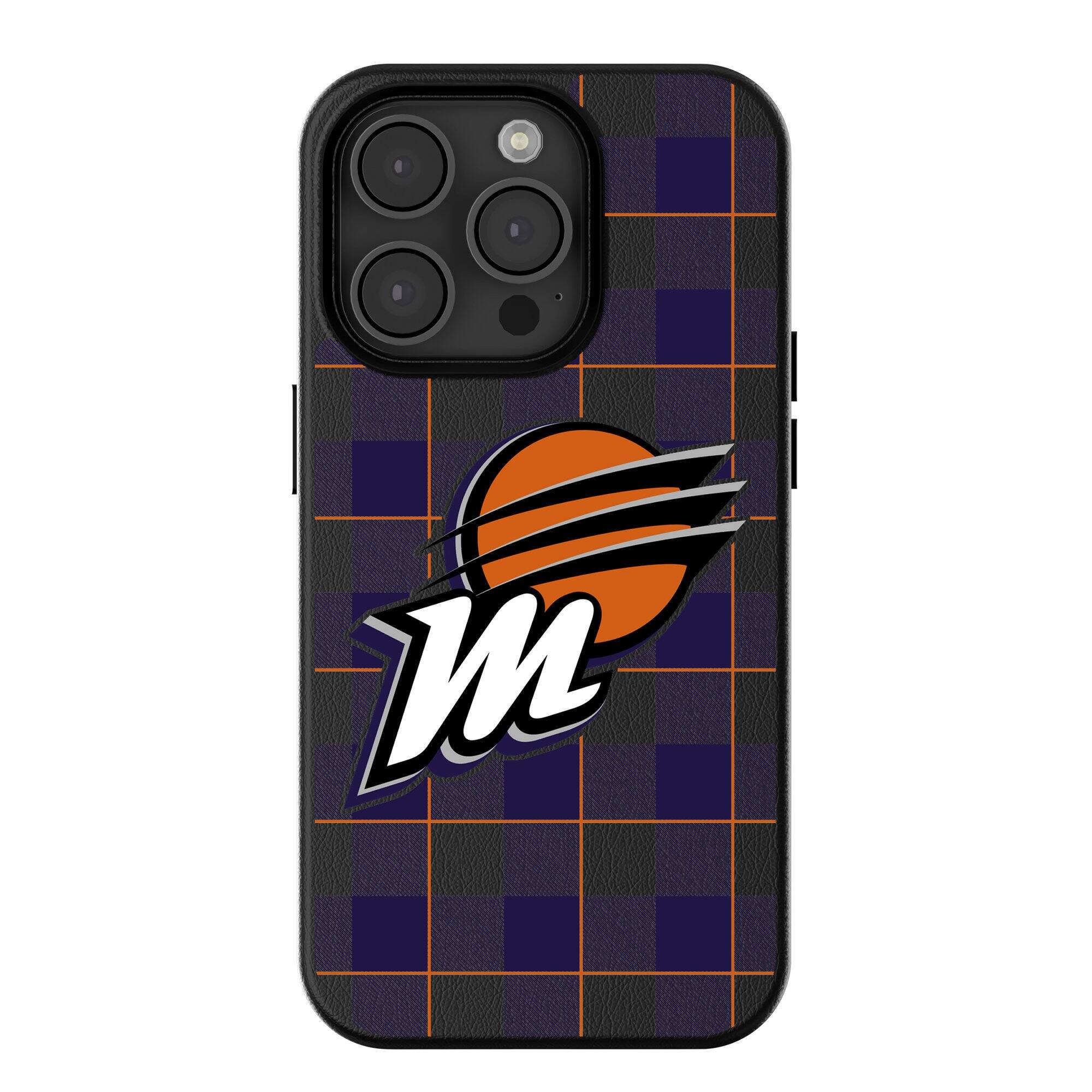 Keyscaper WNBA Phoenix Mercury Plaid Magnetic Bump iPhone Case 13 Black ...