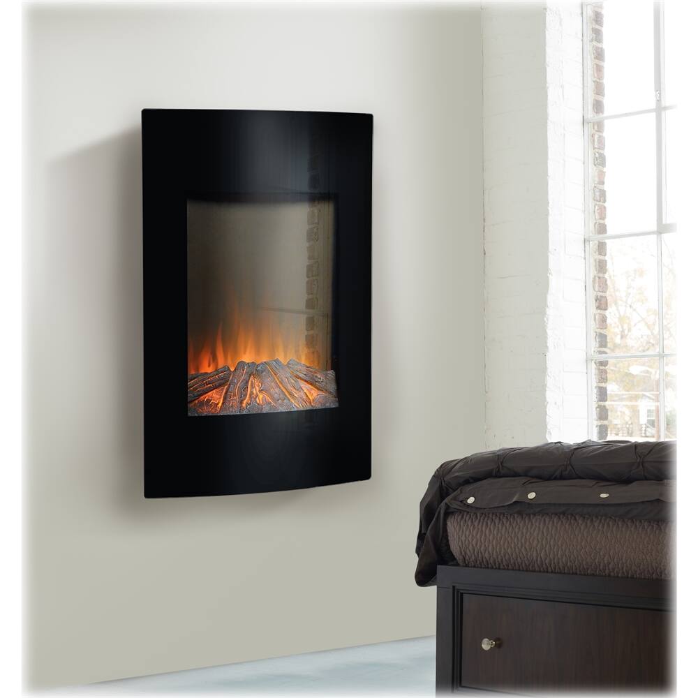 Best Buy: Flamelux 35" High Firebox Black Glass ZALPS