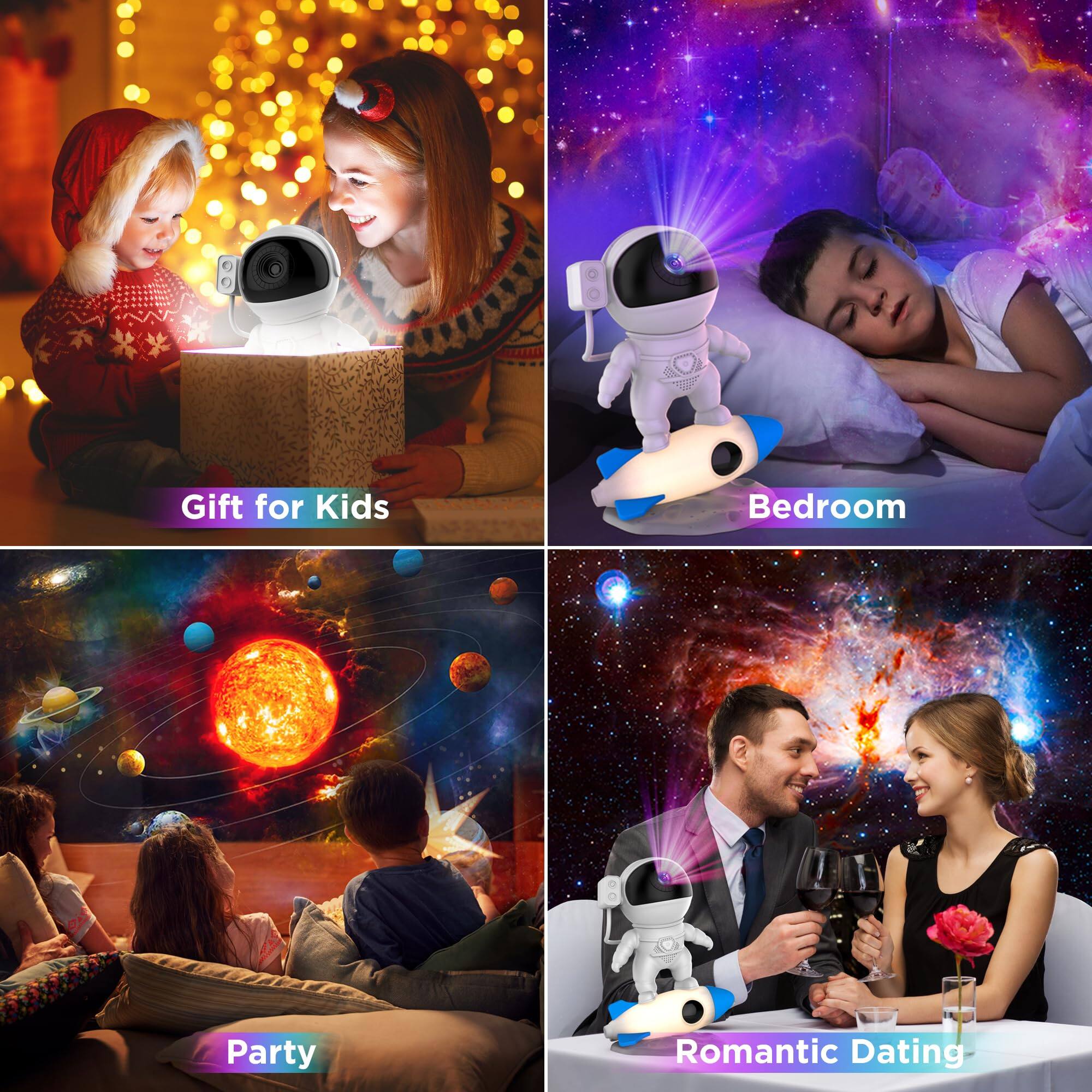 The Best Inks Star Projector Astronaut Galaxy For Bedroom 12 In 1 Hd Planetarium With Timer ...