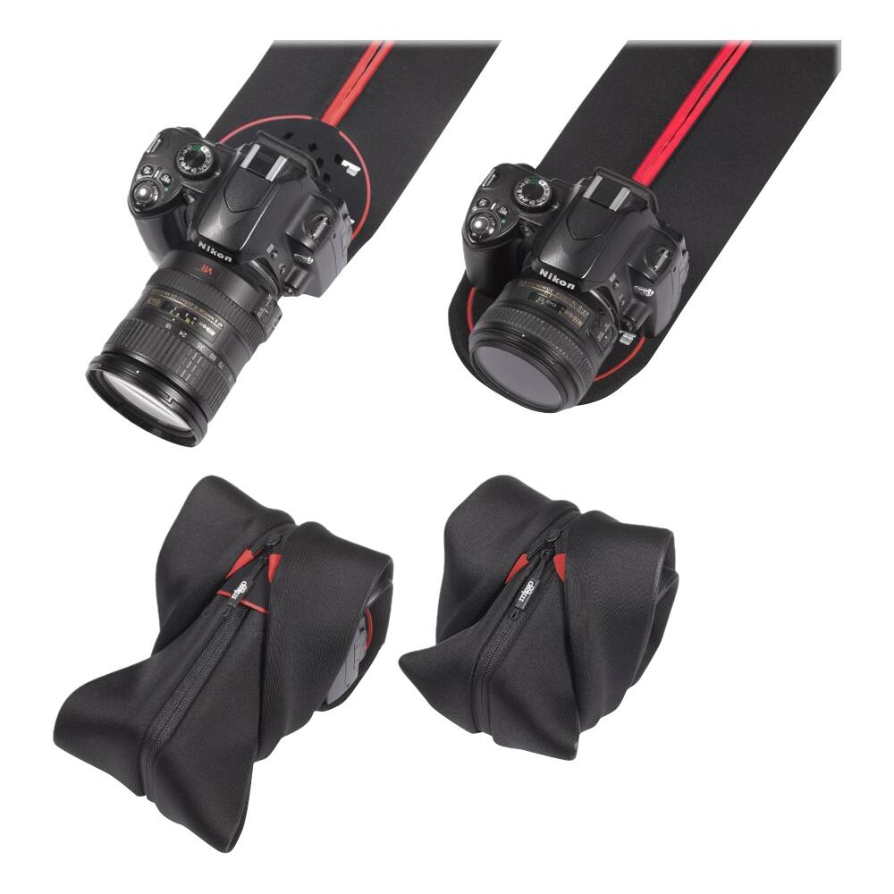 Best Buy: miggo Strap&Wrap DSLR Camera Case Black / Red MW SR-SLR BR 90-S