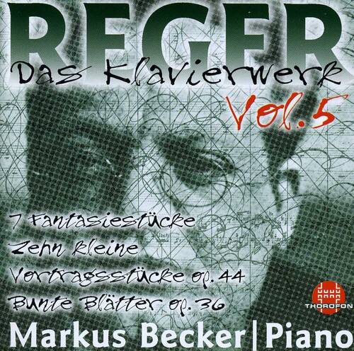 Markus Becker Piano Works 5: Bunte Blatter Op 36 COMPACT DISCS [CD ...