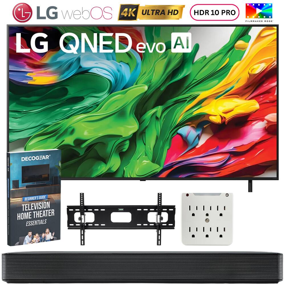 LG 75" Mini LED QNED AI 4K QNED85A Smart TV (2025) w/ SKM1 Soundbar ...